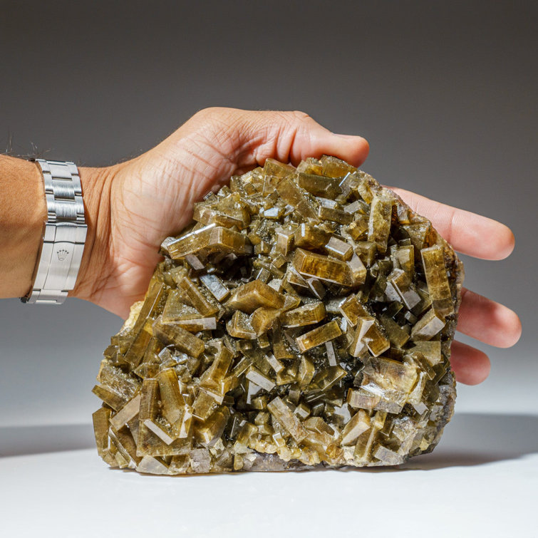 Astro Gallery of Gems Golden Barite with Marcasite Crystals from Nandan ...