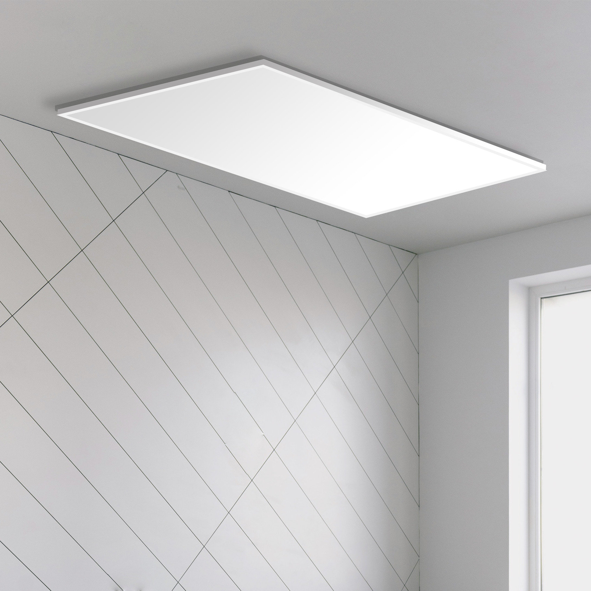 WarmlyYours Ember Flex Electrical Radiant Panel Heater, White, 35"x 24 ...