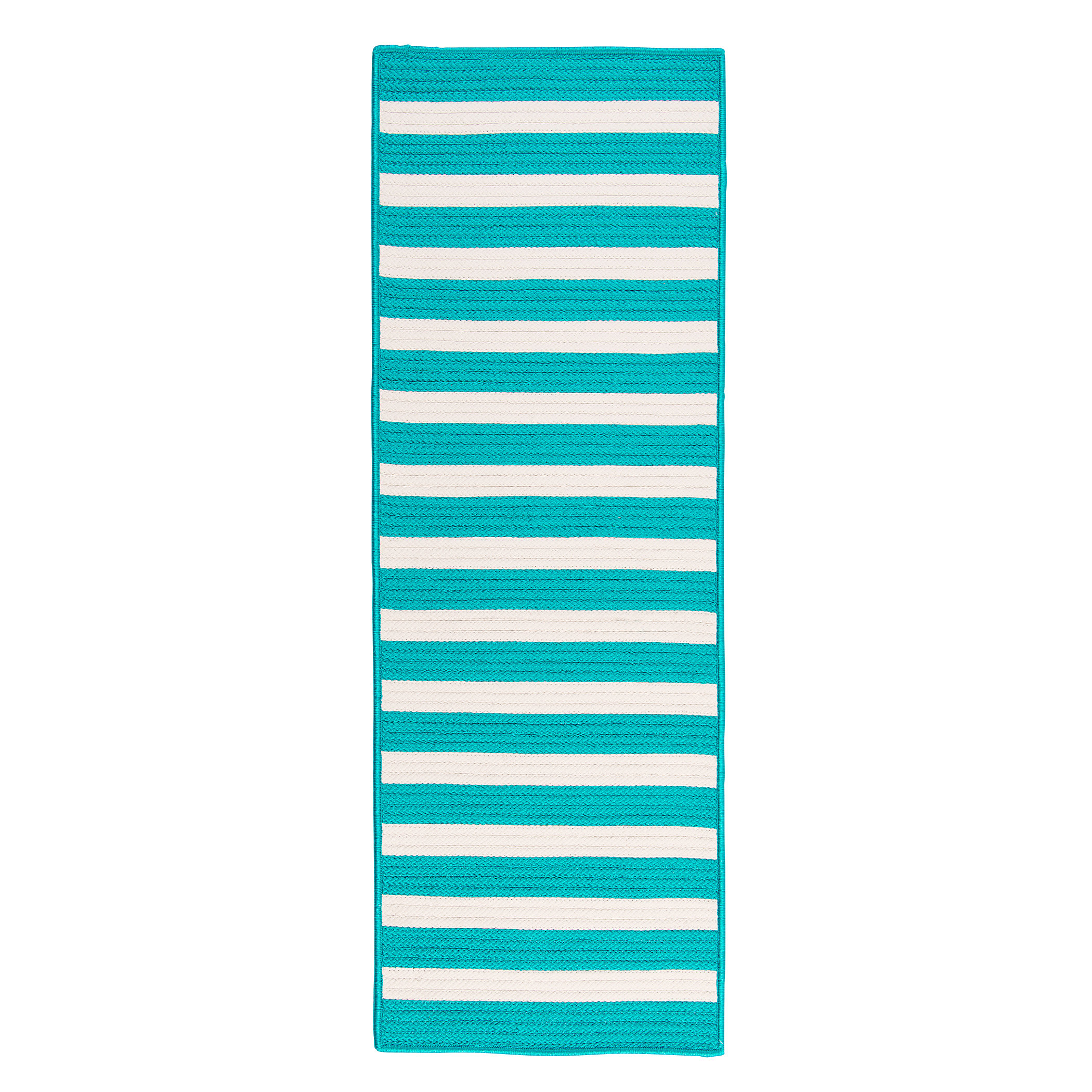 Breakwater Bay Cosey Indoor / Outdoor Reversible Runner - Aqua | Wayfair