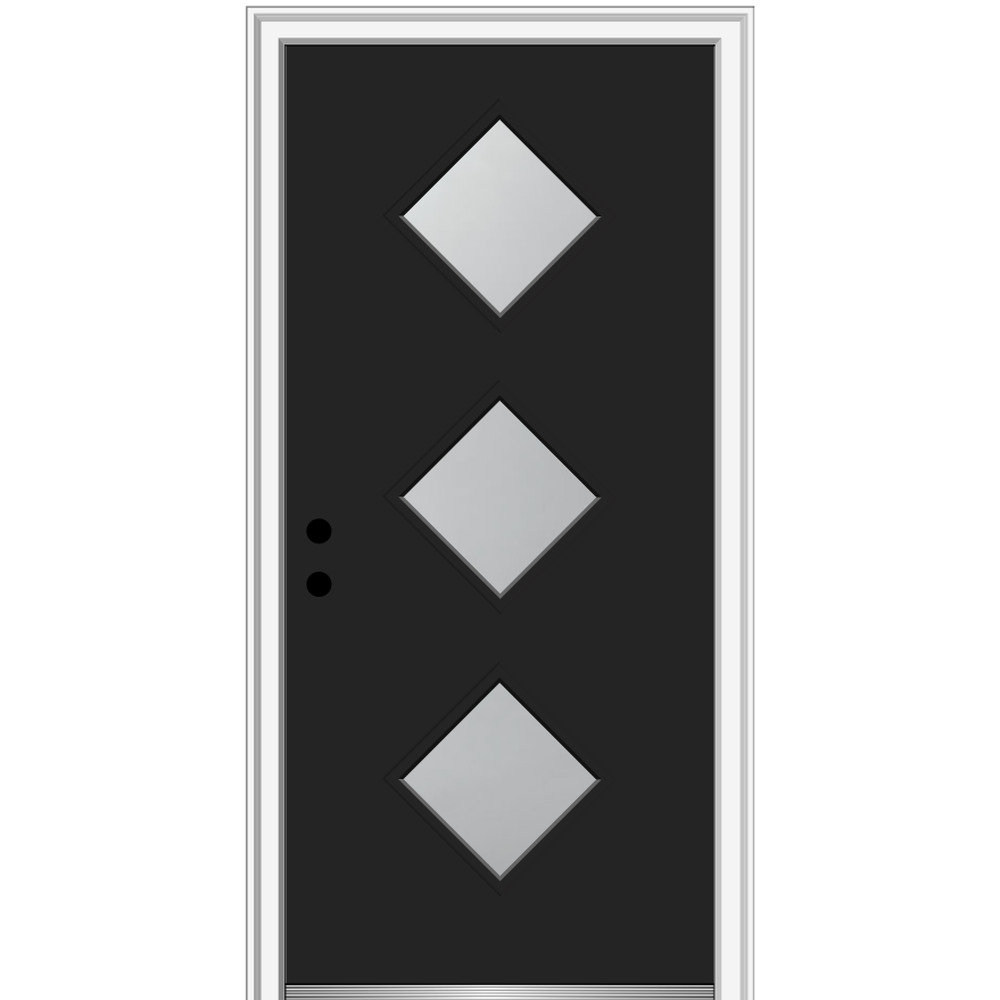 MMI DOOR Spotlight Steel Prehung Front Entry Door | Wayfair