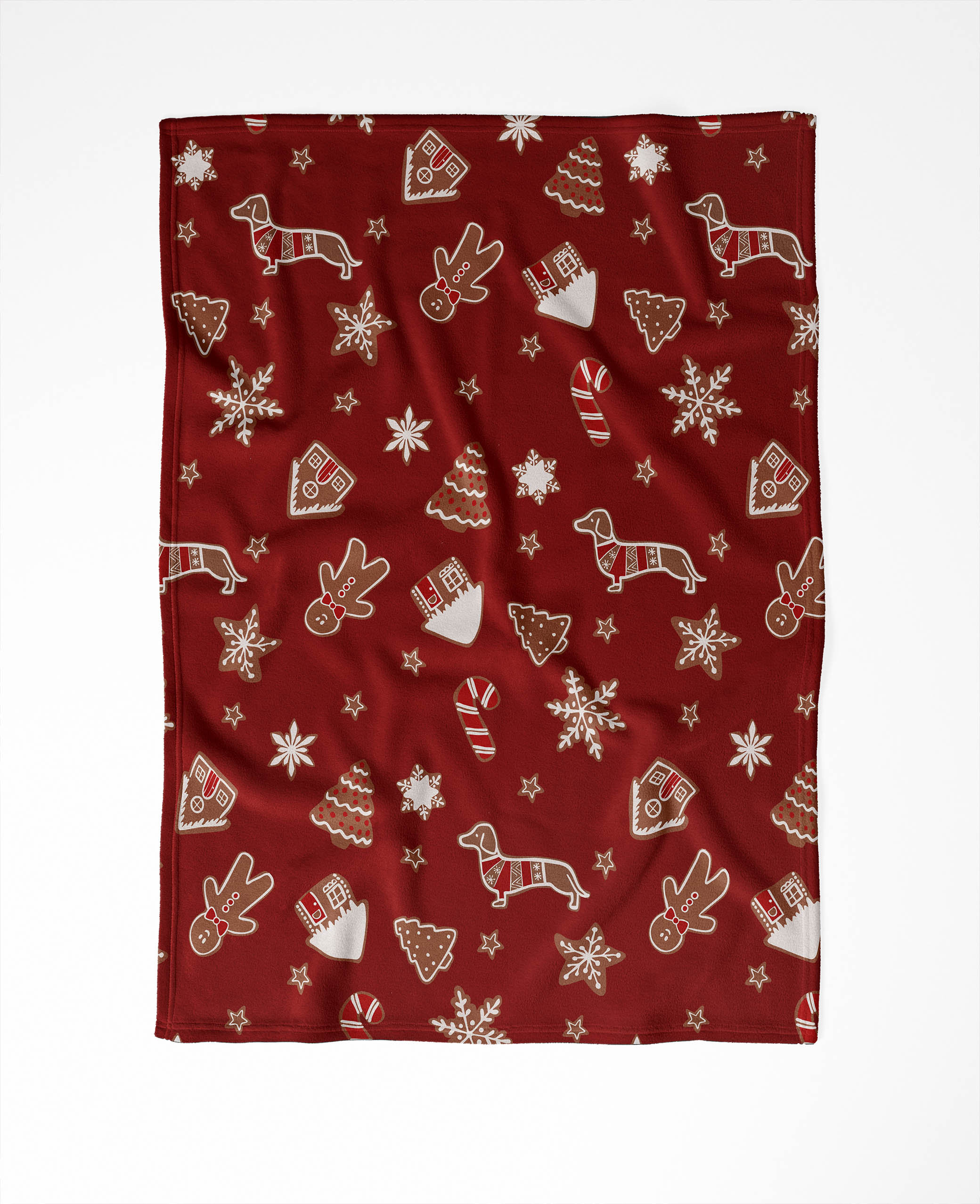 Christopher's Corner Ginger All The Way Holiday Velveteen Throw | Wayfair