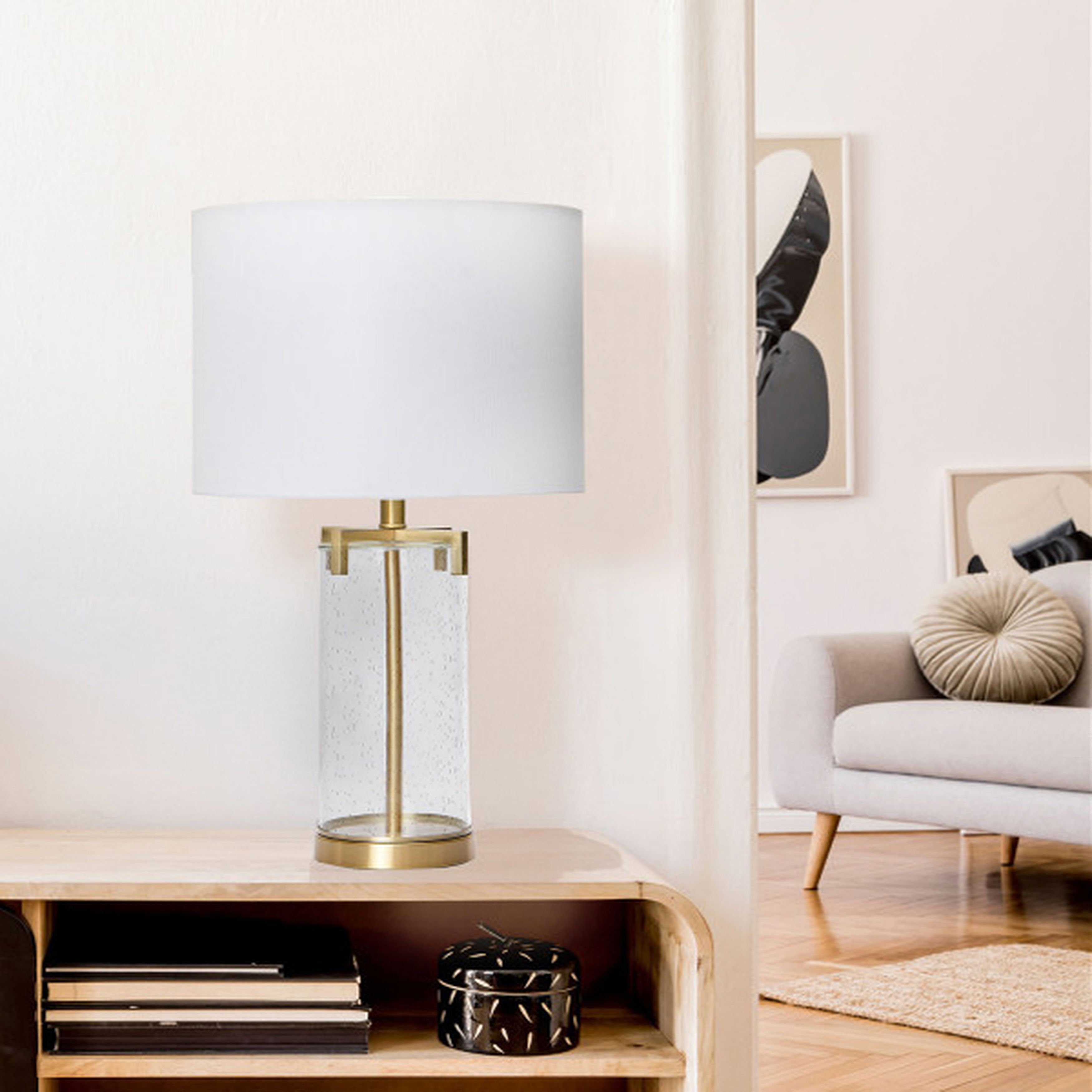 Latitude Run® Klimek Glass/Metal Table Lamp & Reviews | Wayfair