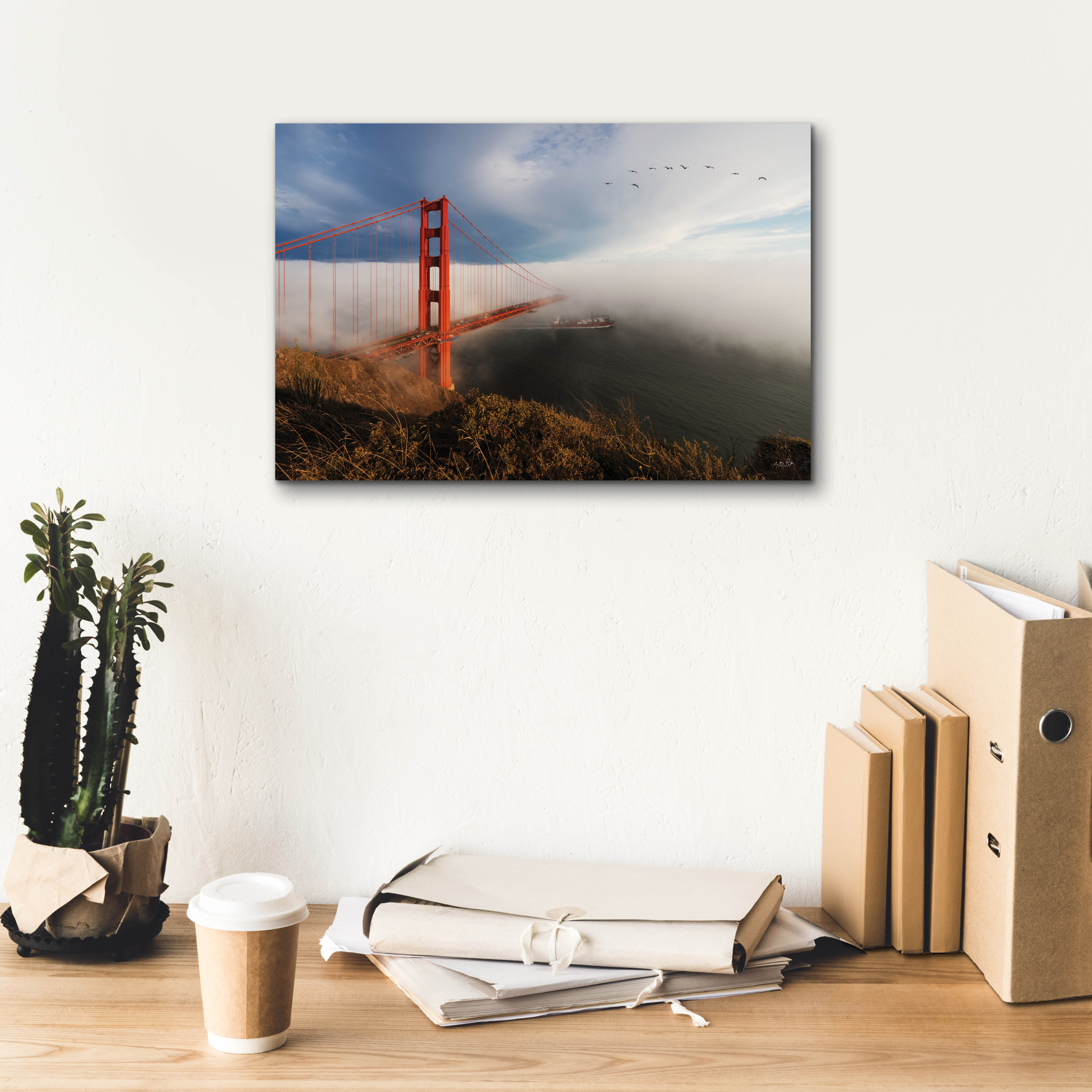 Latitude Run® 'Evening Fog At The Golden Gate Bridge' by Martin Podt ...