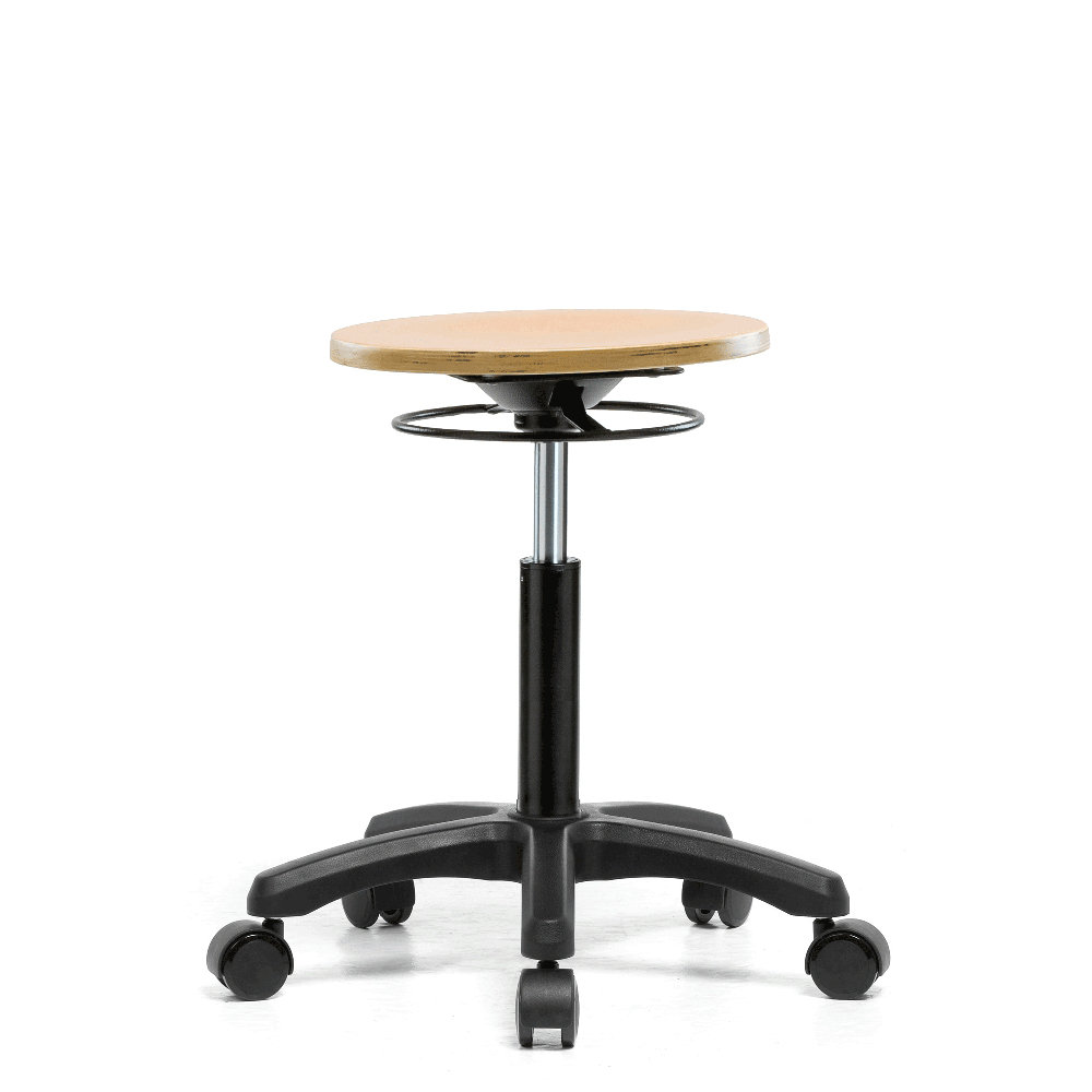 Perch Chairs & Stools PERCH Hard Wood Height Adjustable Pneumatic Stool ...