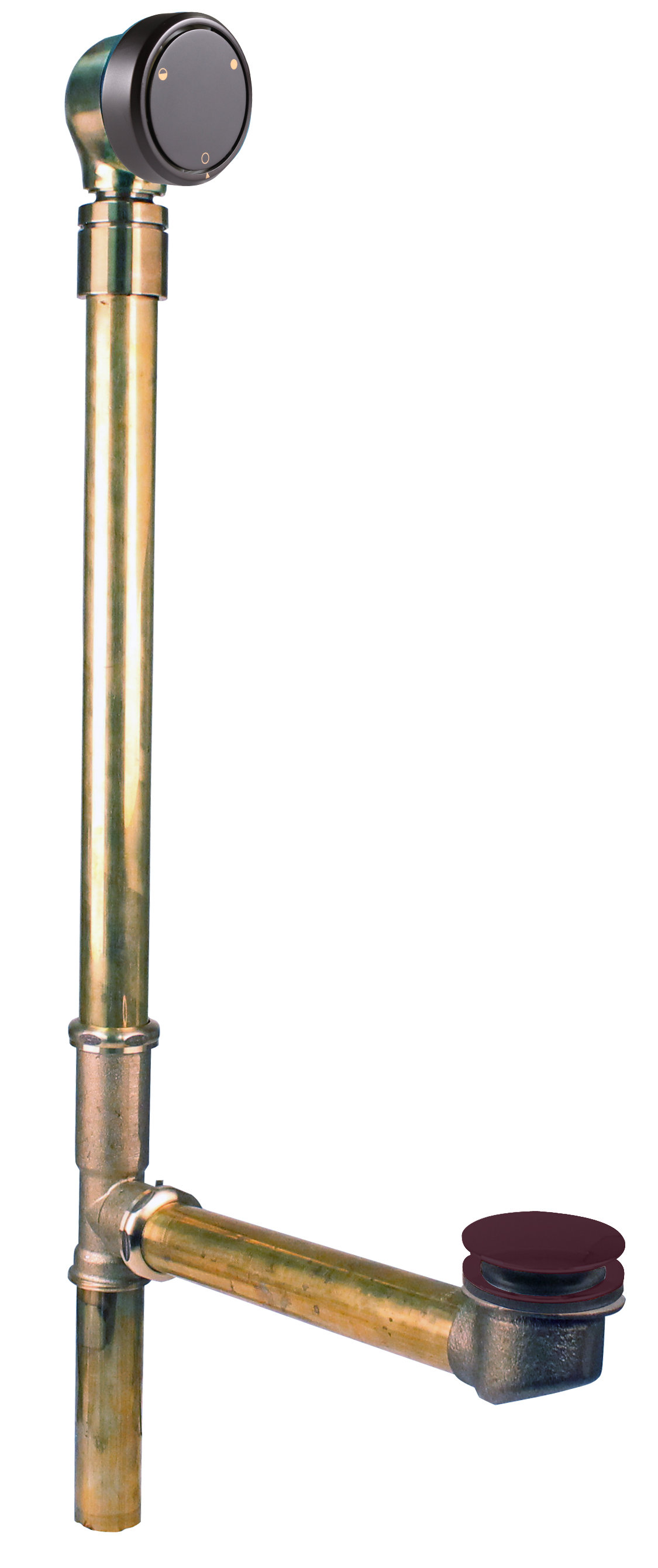 Westbrass 17 ga. Tip-Toe Bathtub Leg Drain Assembly with Patented Deep ...