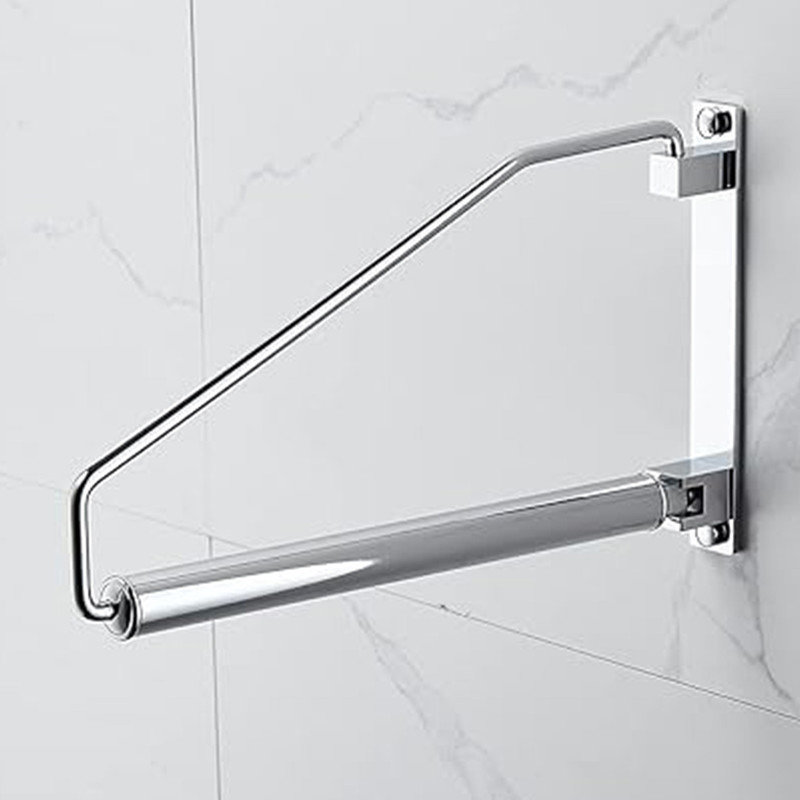 Ivy Bronx Folding Wall Mounted Clothes Hanger Rack Clothes Hook Solid ...