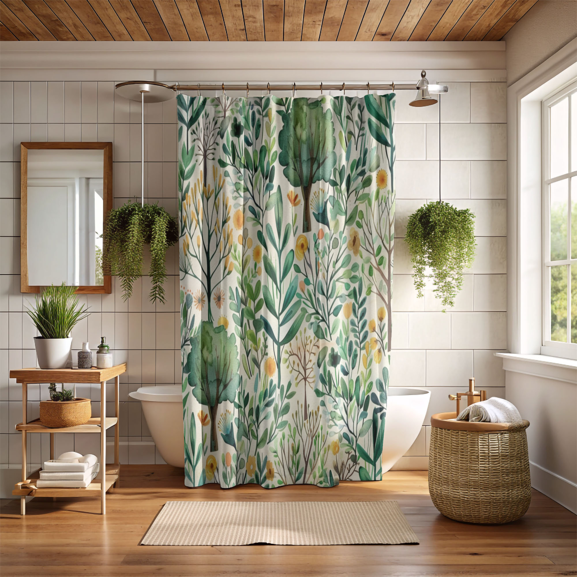 Bay Isle Home™ Spring Hue - Premium Shower Curtain | Wayfair