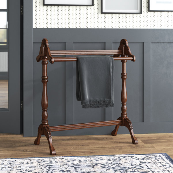 Lark Manor Andert Cherry Quilt Rack & Reviews | Wayfair