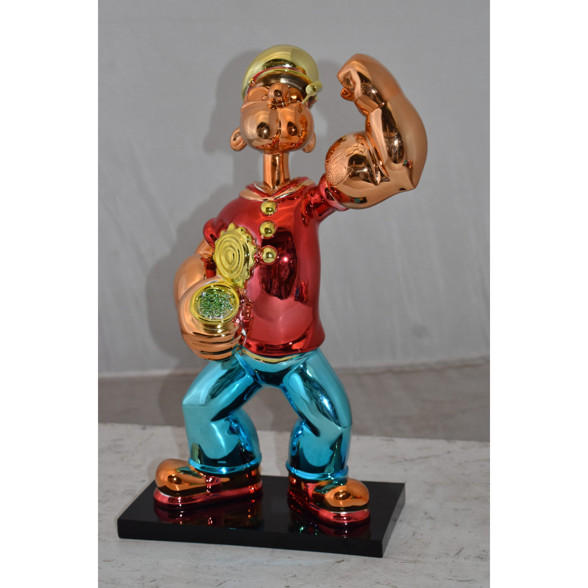 NIFAO Popeye Statue Iconic Red Resin Statue Size: 11" x 6" x 17"H | Wayfair