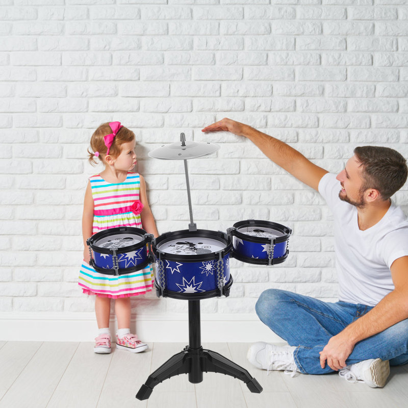 Zoomie Kids 1 Set Kids Jazz Drum Kit Musical Educational Instrument Toy ...