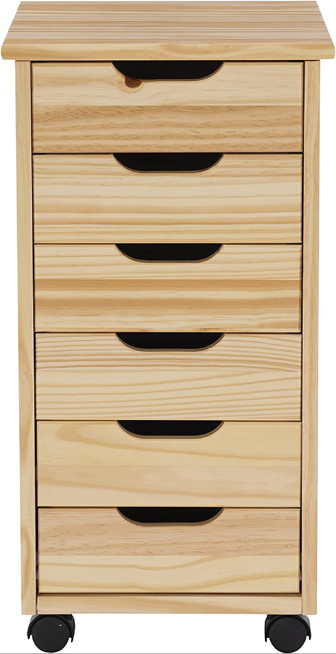 Paracity 6 Drawer Rolling Storage Chest | Wayfair