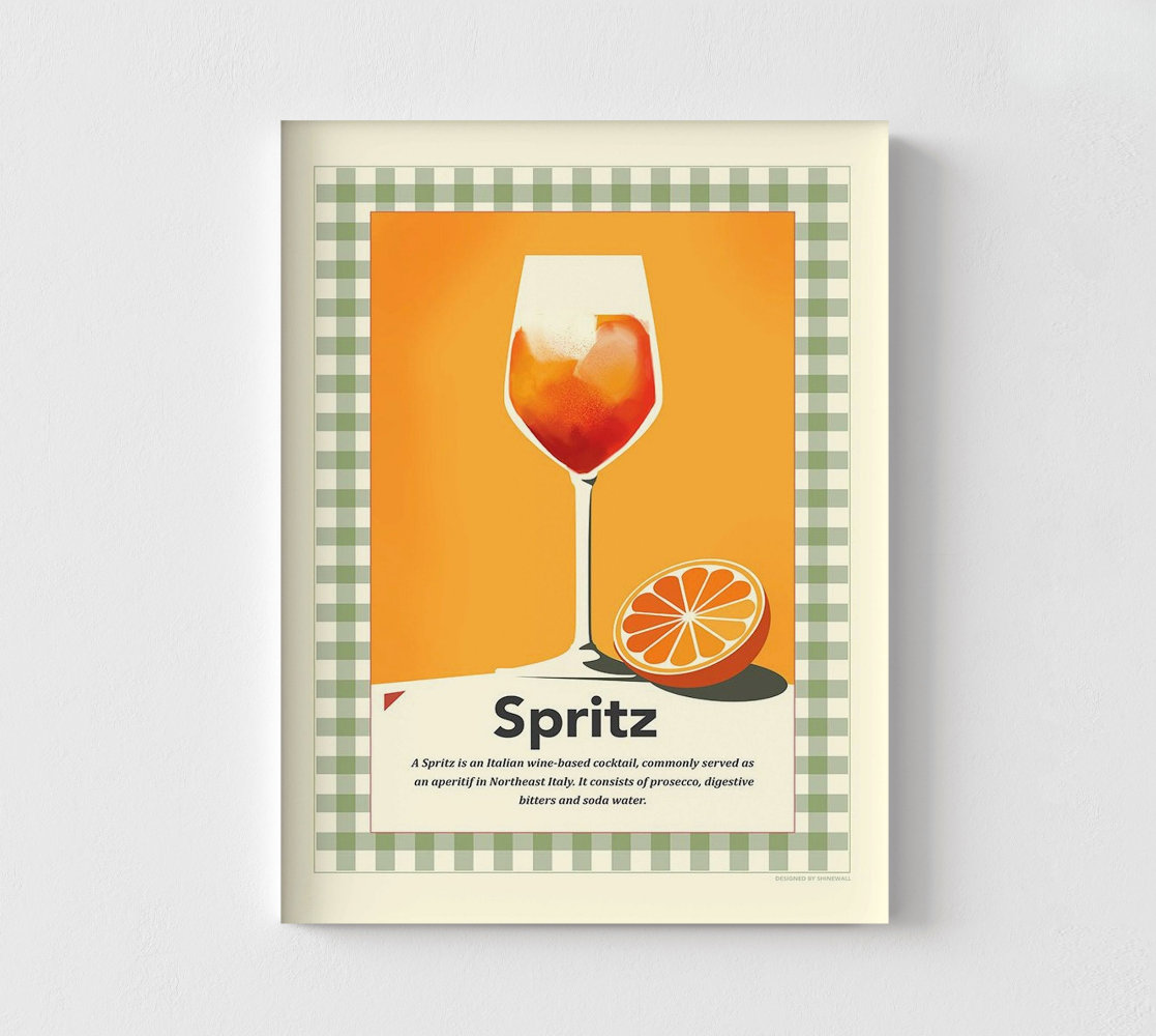 WeFrameArt Spritz Retro Print By Dionisis Gemos, Italian Classic ...