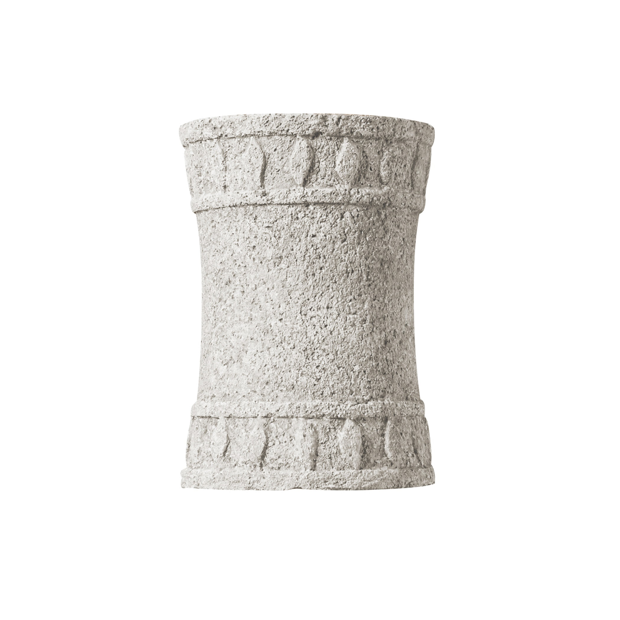 Justice Design Group Tuscan Garden - Hourglass Cylinder Sconce W/ Flame ...