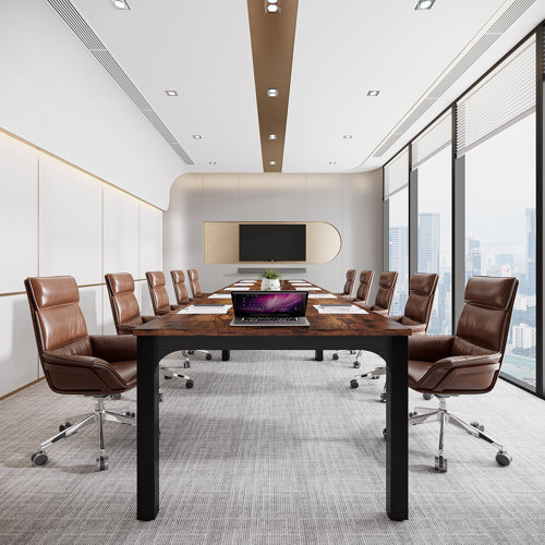 Inbox Zero Louinis Rectangle Conference Table | Wayfair
