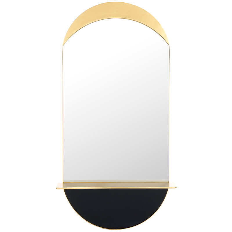 Mercer41 Shelbert Oval Iron Wall Mirror | Wayfair