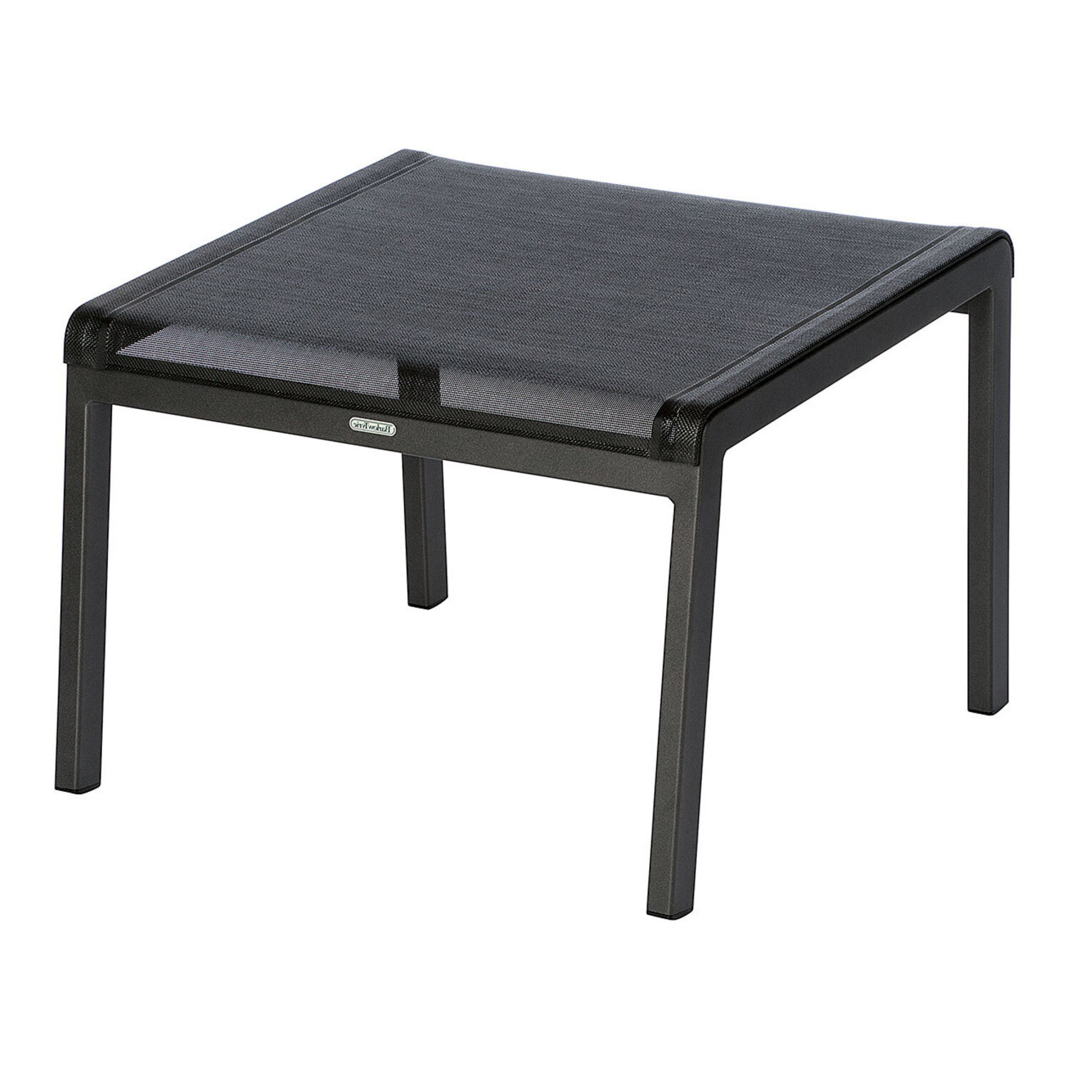 Barlow Tyrie Teak Aura Footstool - Aluminum - Textilene® Sling | Wayfair