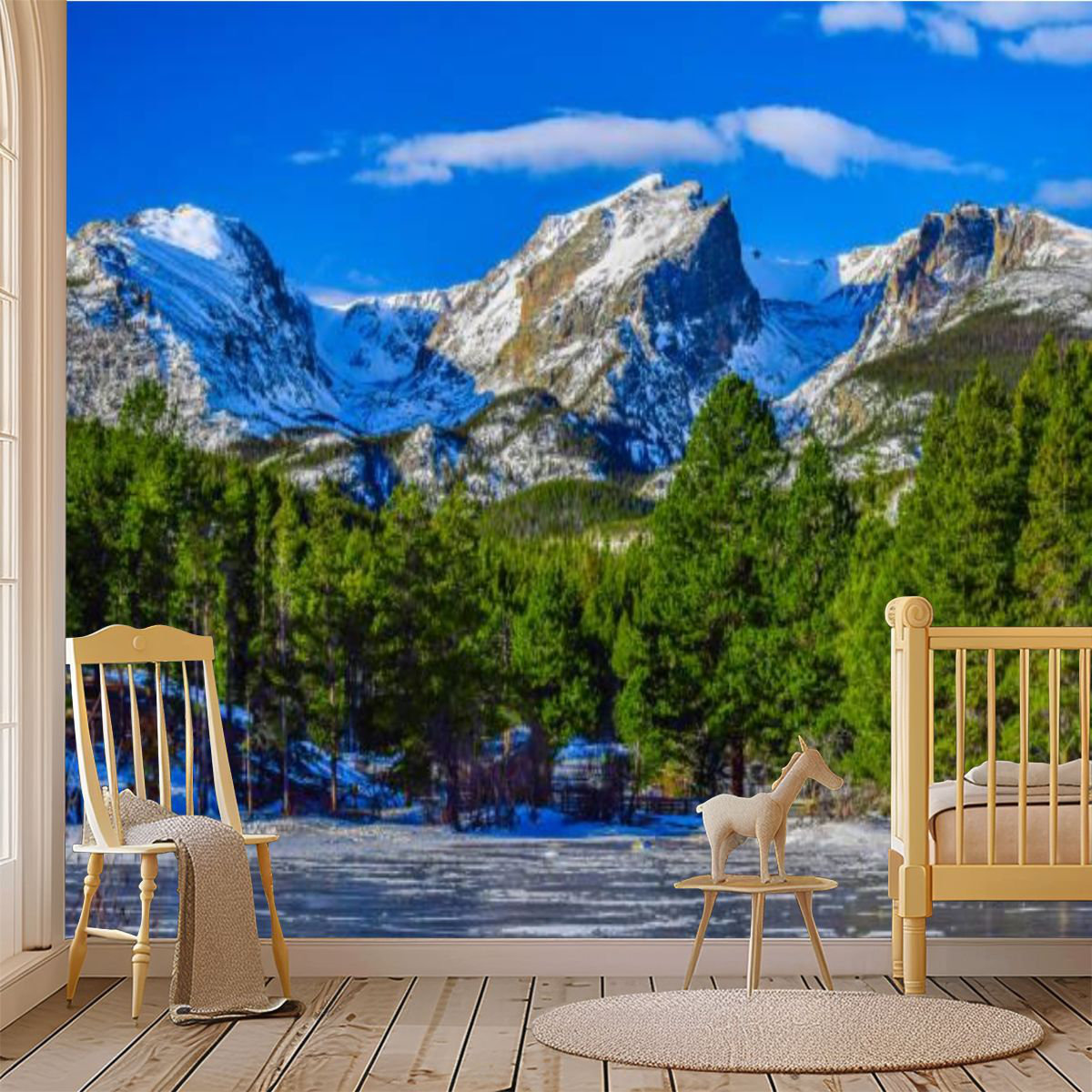 Millwood Pines Peel and Stick Canvas Wallpaper Wall Mural outdoor ...