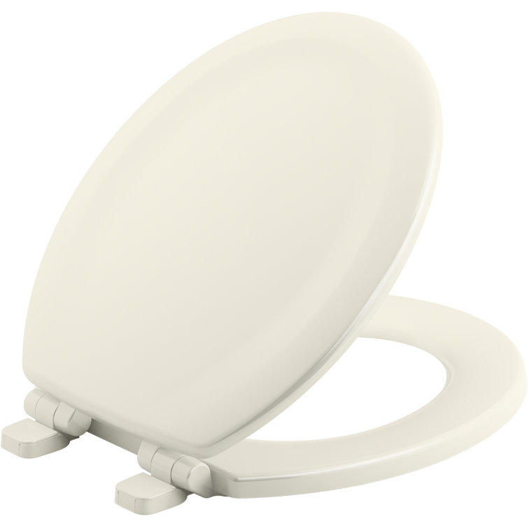 Kohler Brevia Quiet-Close Toilet Seat with Grip-Tight Bumpers and Quick ...