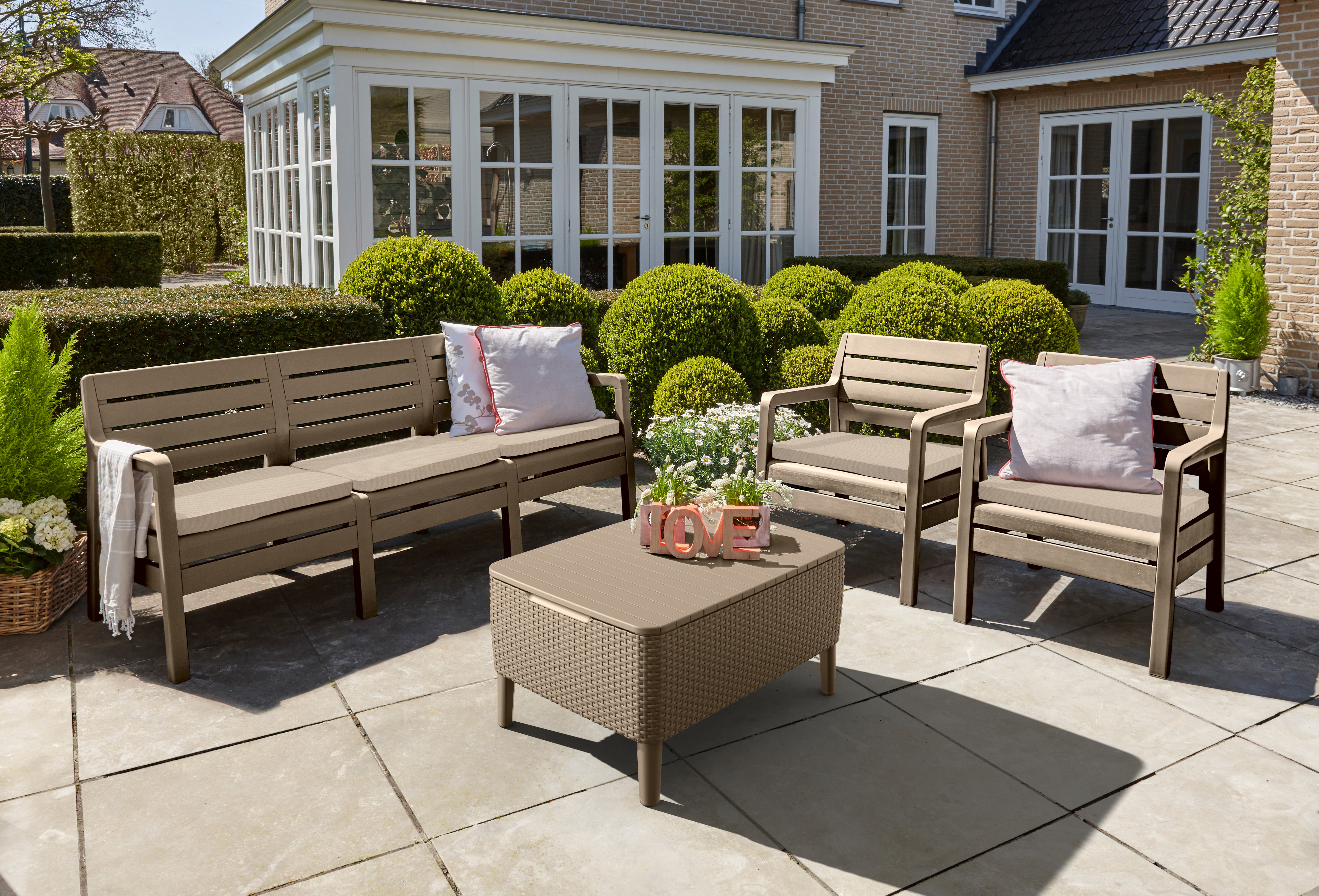 Keter Delano 5 - Person Seating Group with Cushions & Reviews | Wayfair ...