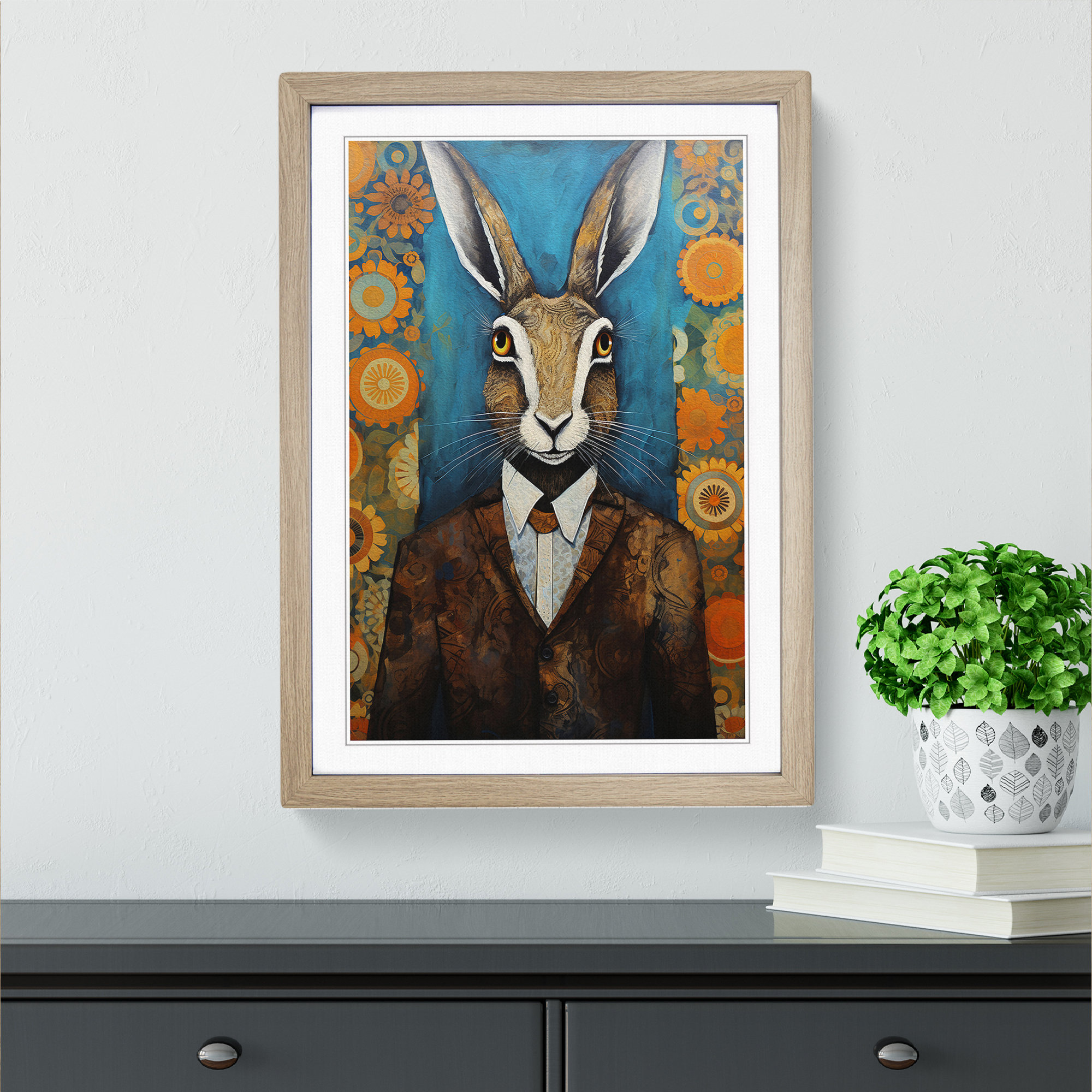 Happy Larry Hare Expressionism No.2 | Wayfair.ie