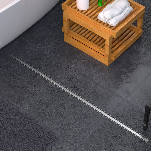 HYDROWARE 48" Modern Linear Shower Drain – 1" Slim Slot Design | Wayfair