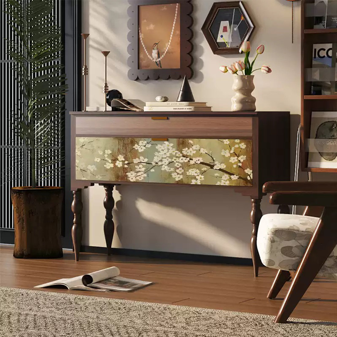 DURBIL Retro Multifunctional Console Table with Drawers | Wayfair