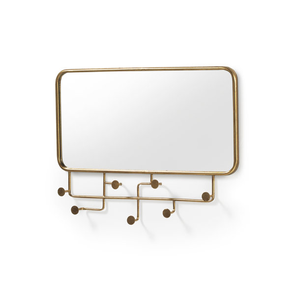 Canora Grey Blaxcell Rectangle Metal Wall Mirror | Wayfair.co.uk