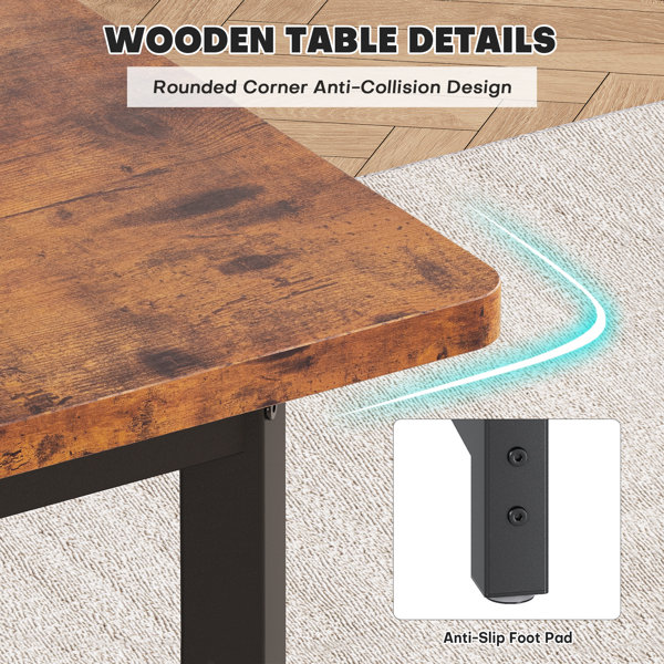 Ebern Designs Aveline Extendable Dining Table 47" To 63" - Expandable ...