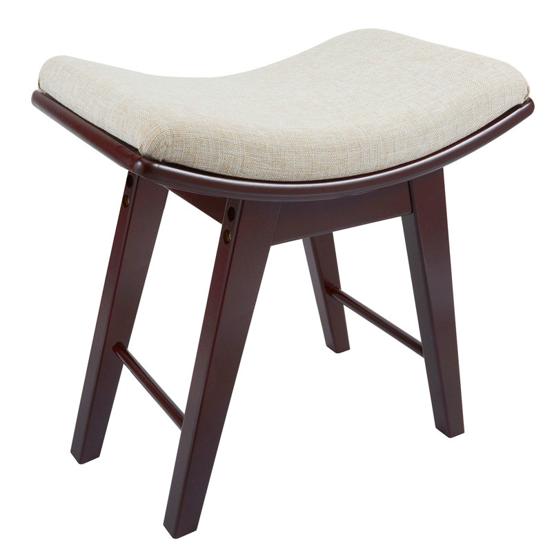 Red Barrel Studio® Tacey Solid Wood Vanity Stool | Wayfair