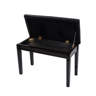 Winston Porter Piano Bench With Padded Cushion And Music Book Storage ...