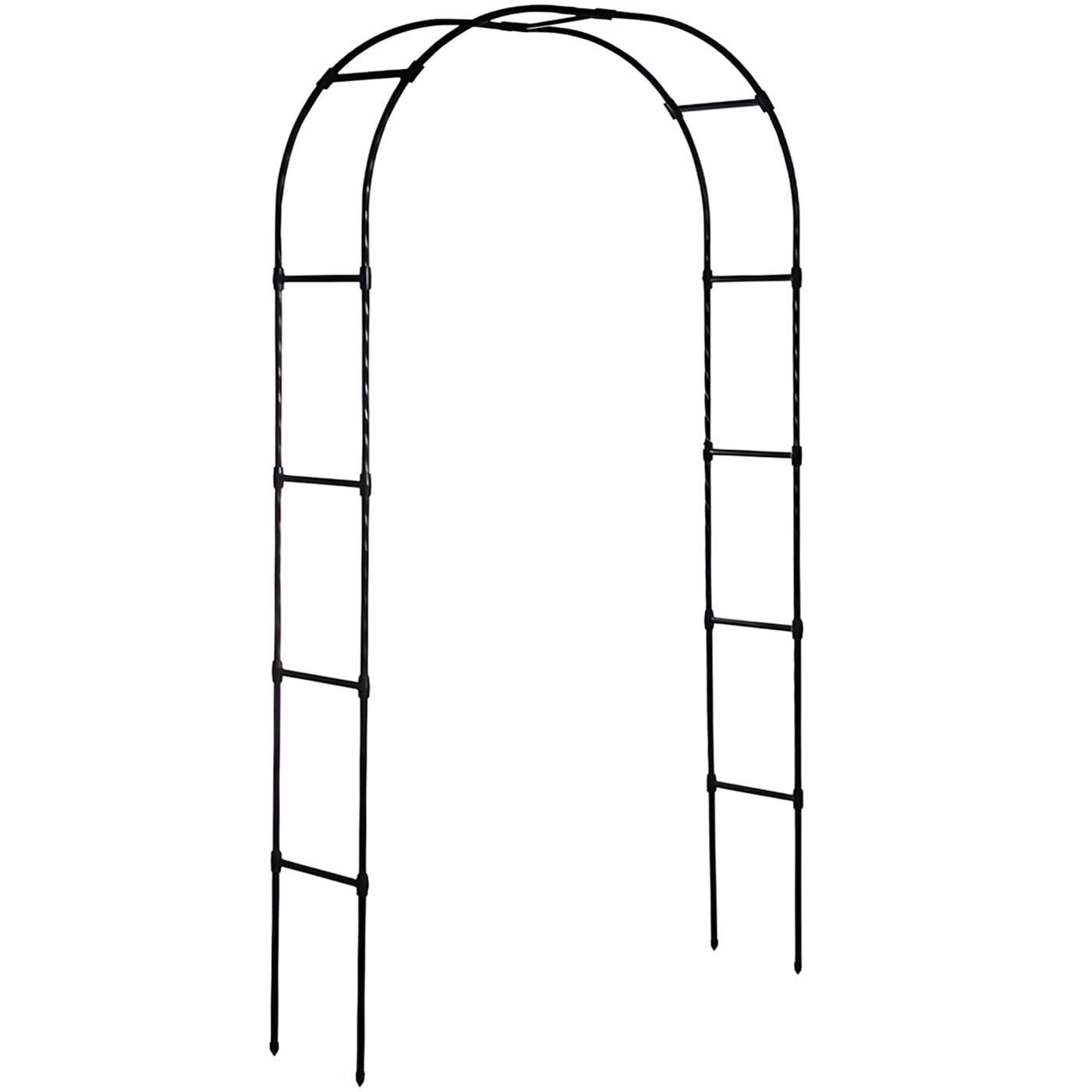 FODORL Garden Arbour Arch,Rustproof & Easy Assembly Metal Trellis ...