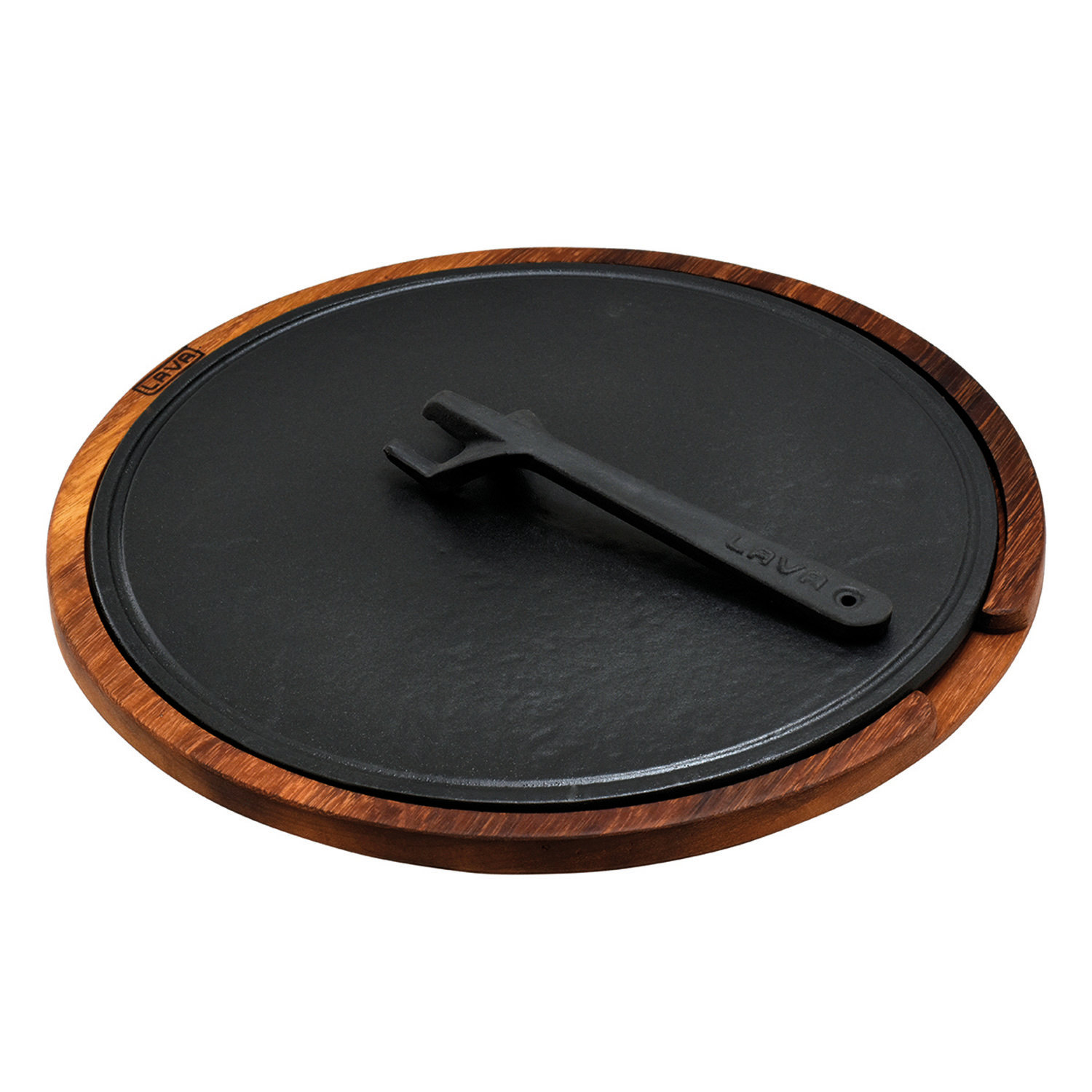 LAVA CAST IRON Lava Enameled Cast Iron Hot Serving Dish 13.5 inch-with ...