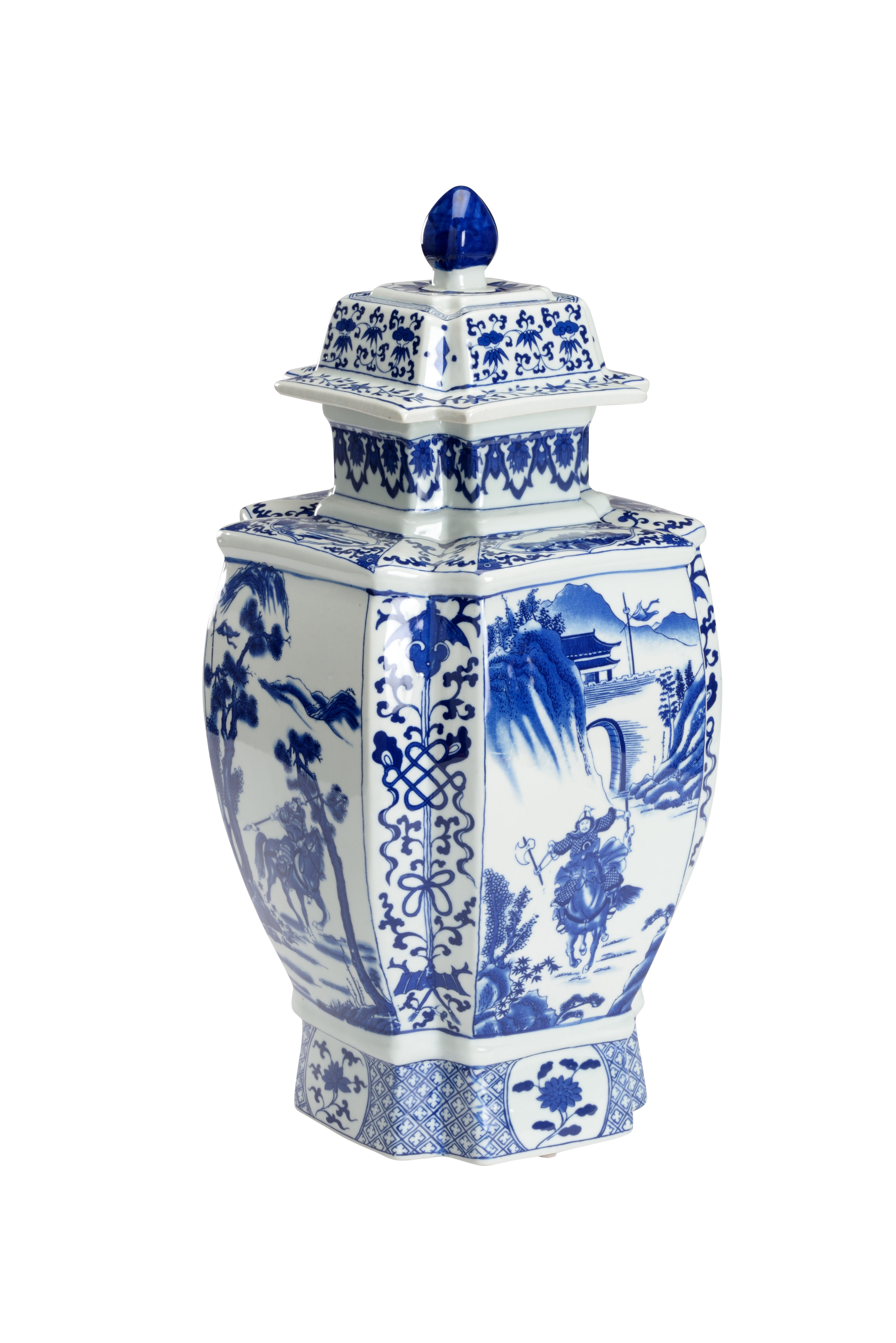 Chelsea House Jin Dynasty Blue/White 19" Porcelain Jar | Wayfair