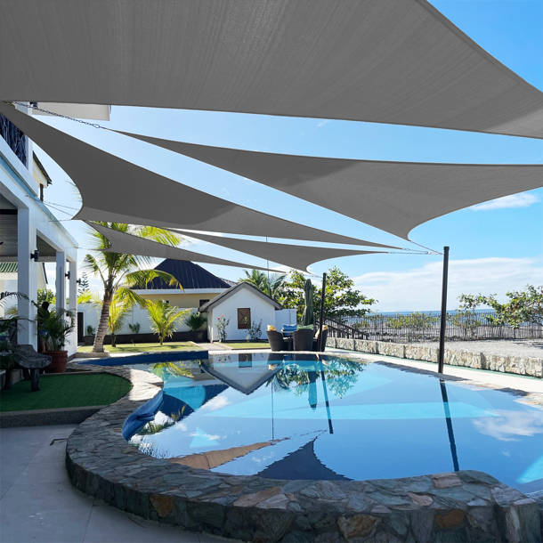 Artpuch Customize Rectangle Patio Shade Sail Pool Garden Yard Lawn ...