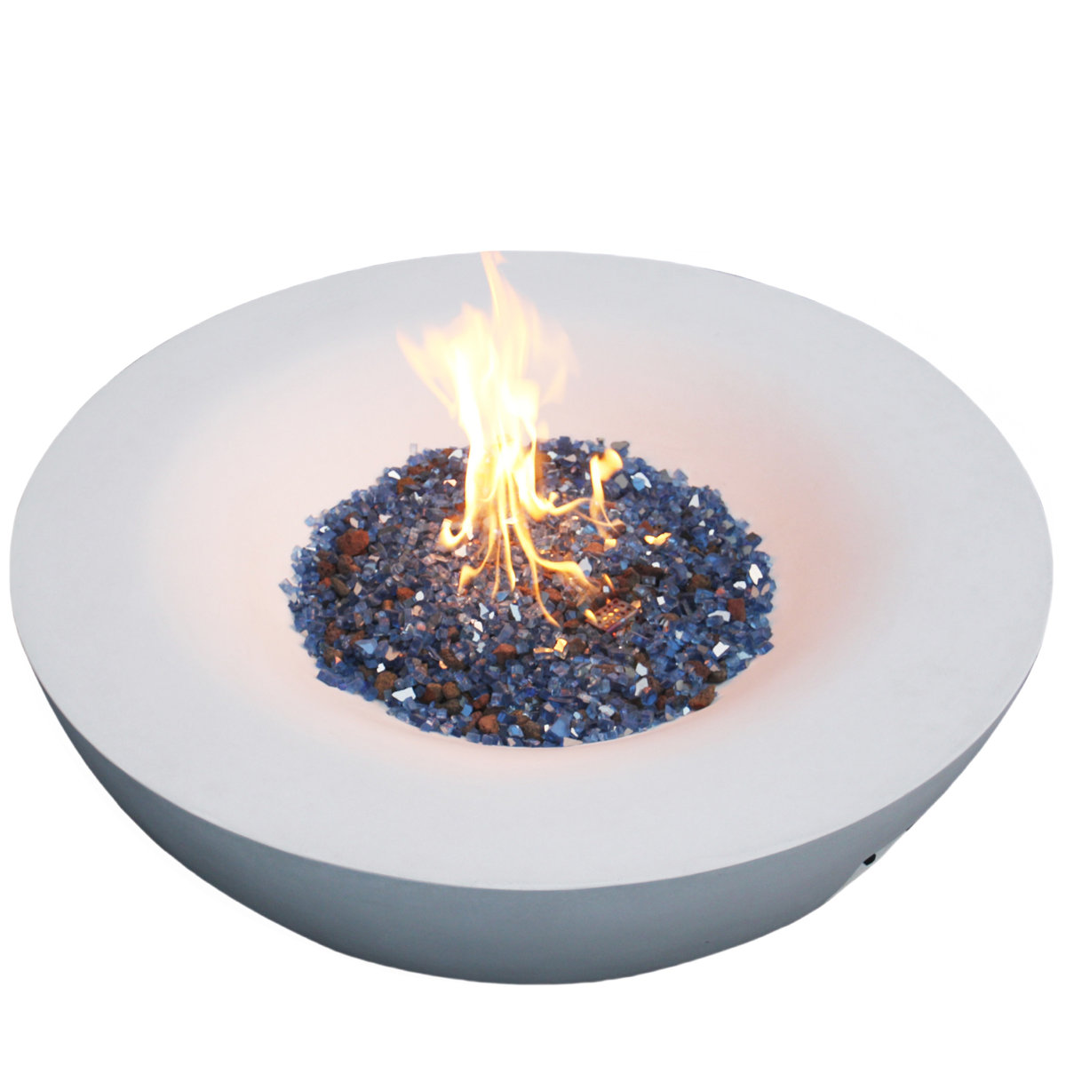 Latitude Run® 42 Inch Outdoor Concrete Propane Gas Fire Pit Bowl In ...