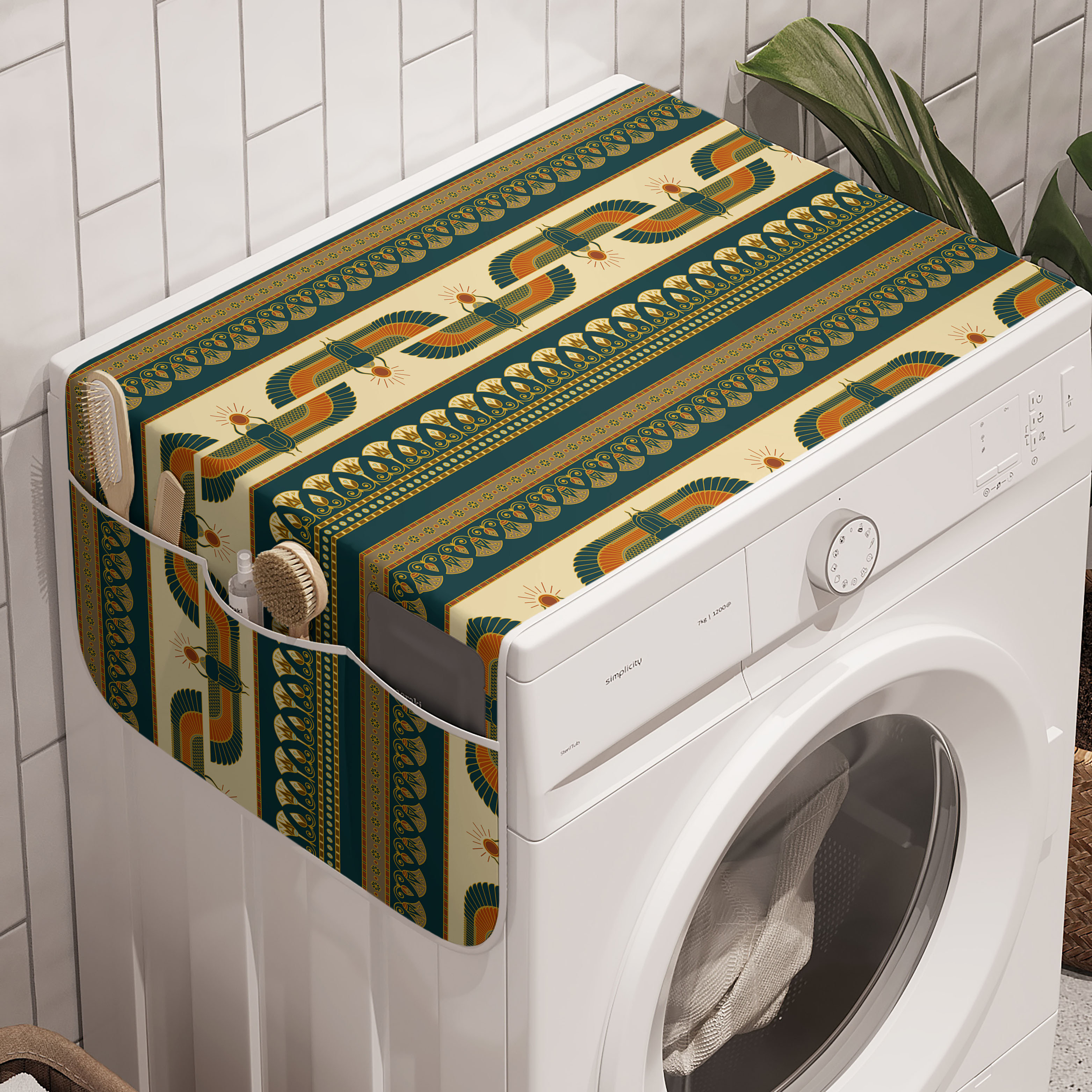 East Urban Home Ethnic Washing Machine Organizer Pack of 2 47" x 18.5 ...