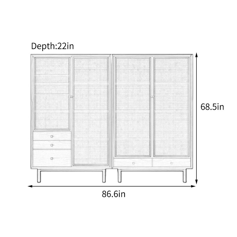 Parttlion European style exquisite beautiful wardrobe | Wayfair