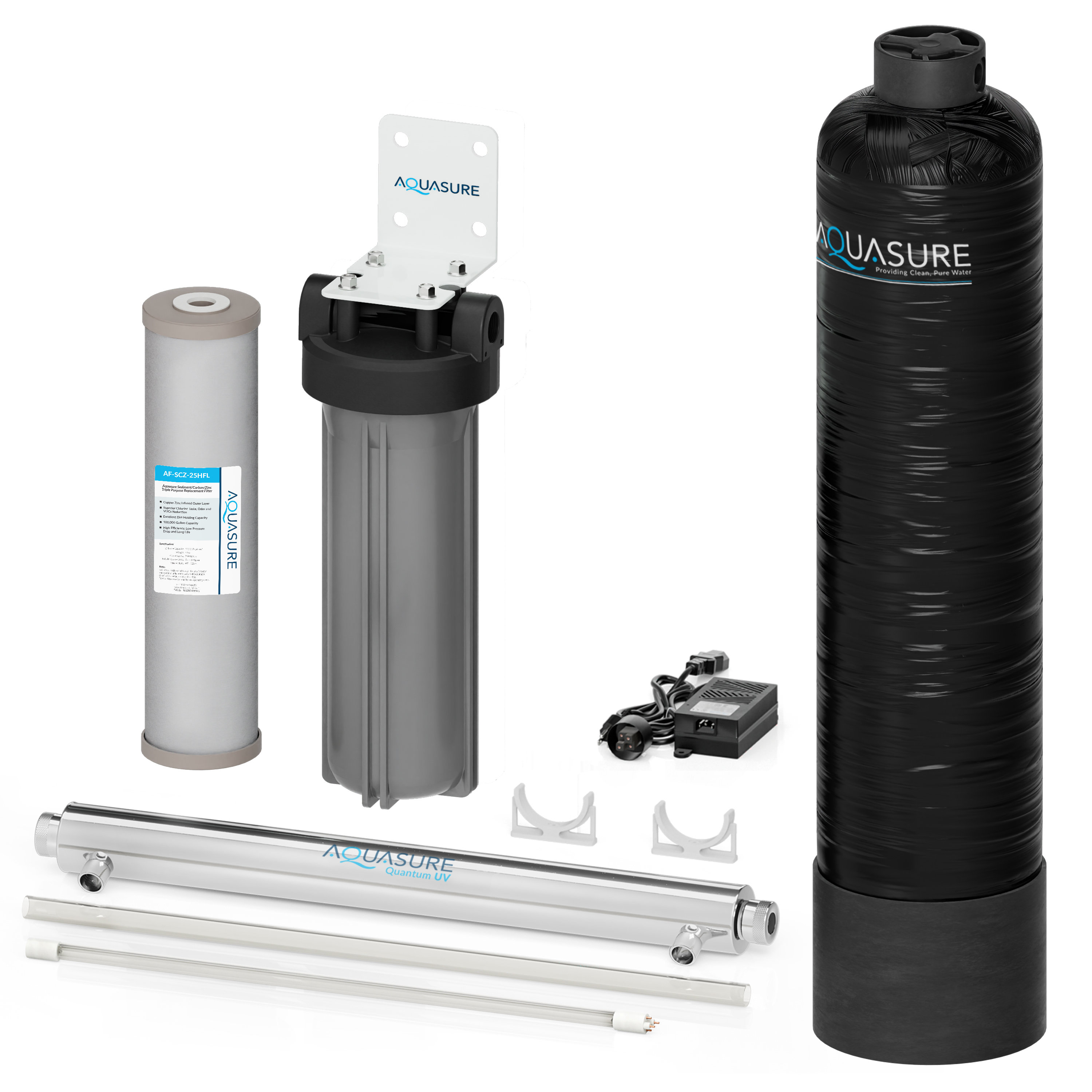 Aquasure Système de détartrage et de détartrage sans sel pour toute la maison Aquasure Serene ...