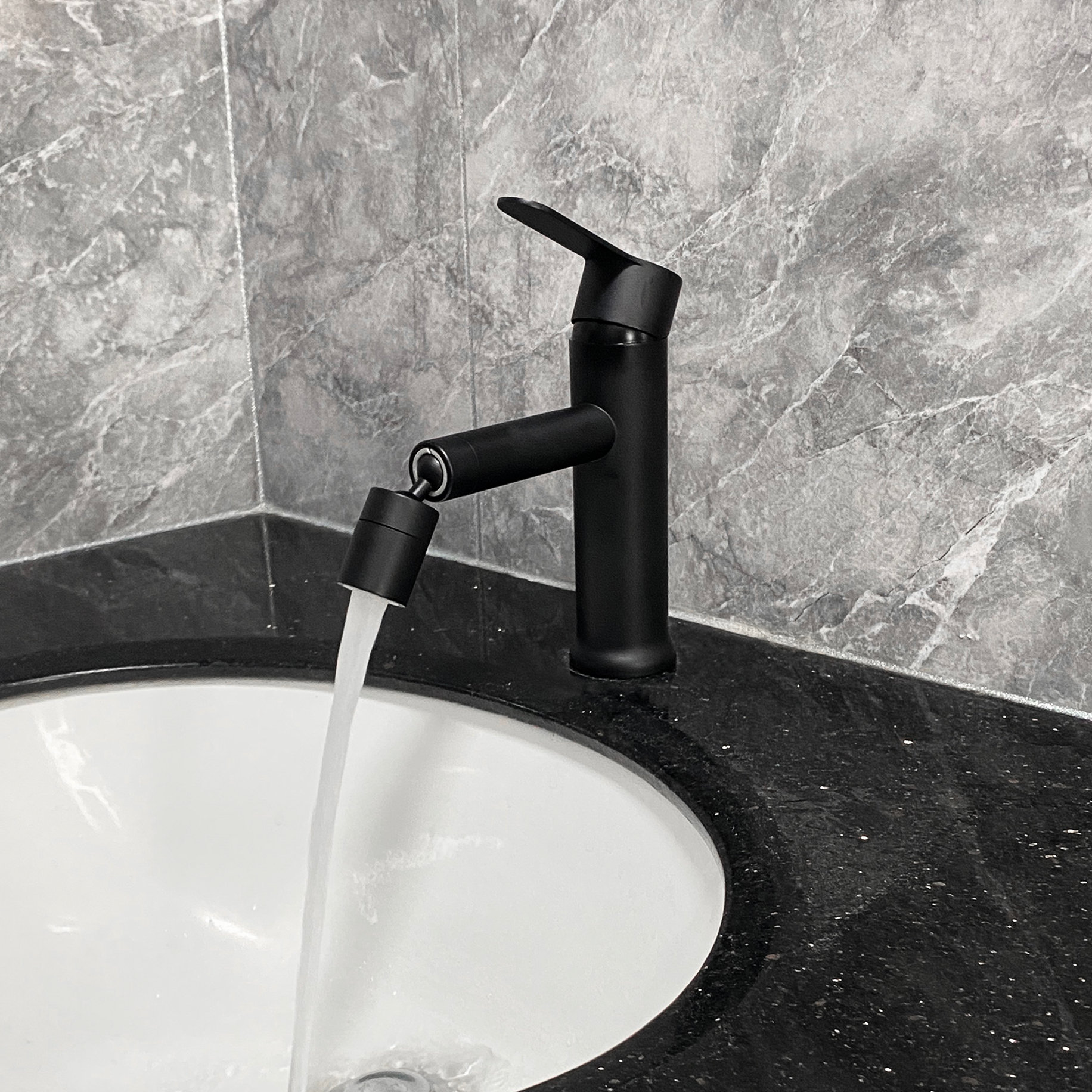 Kivaritio Modern Bathroom Faucet, Single Hole Handle Vanity Basin Tap ...