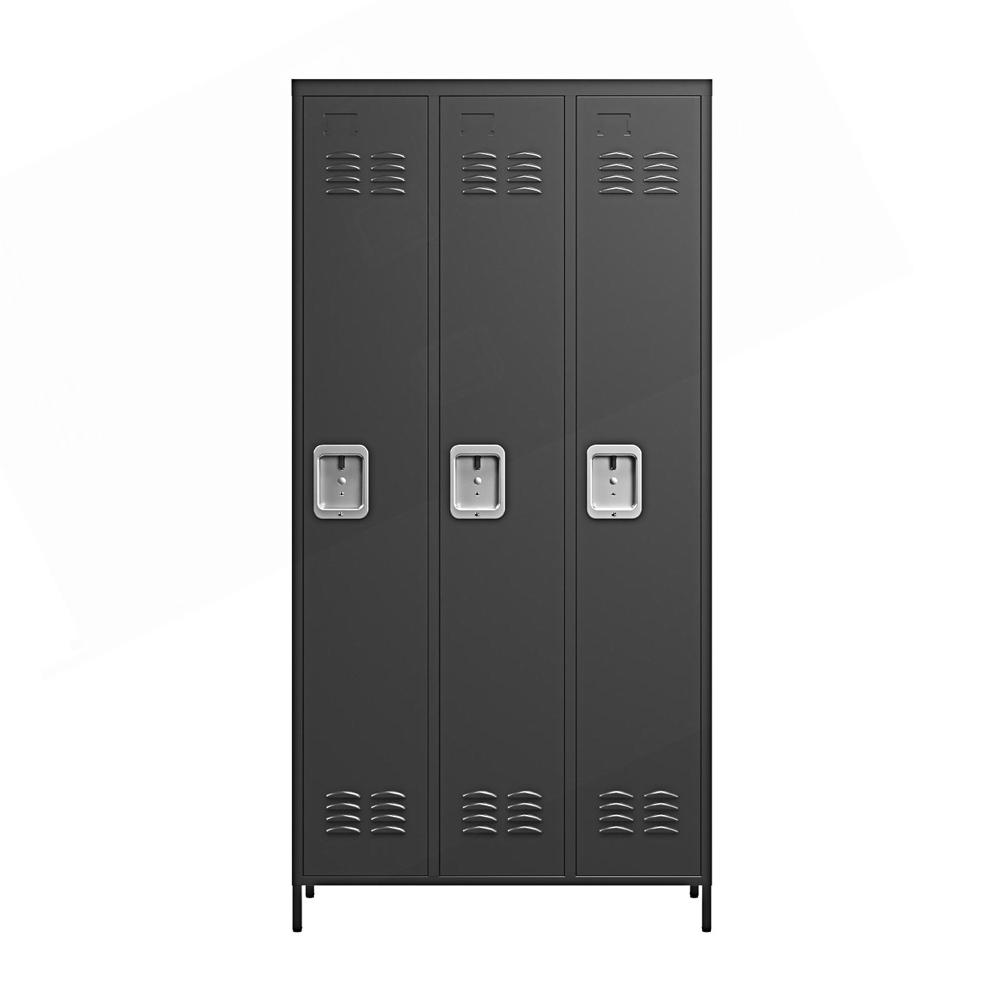 17 Stories 3 Door Metal Lockers With Lock, Storage Locker Cabinet ...