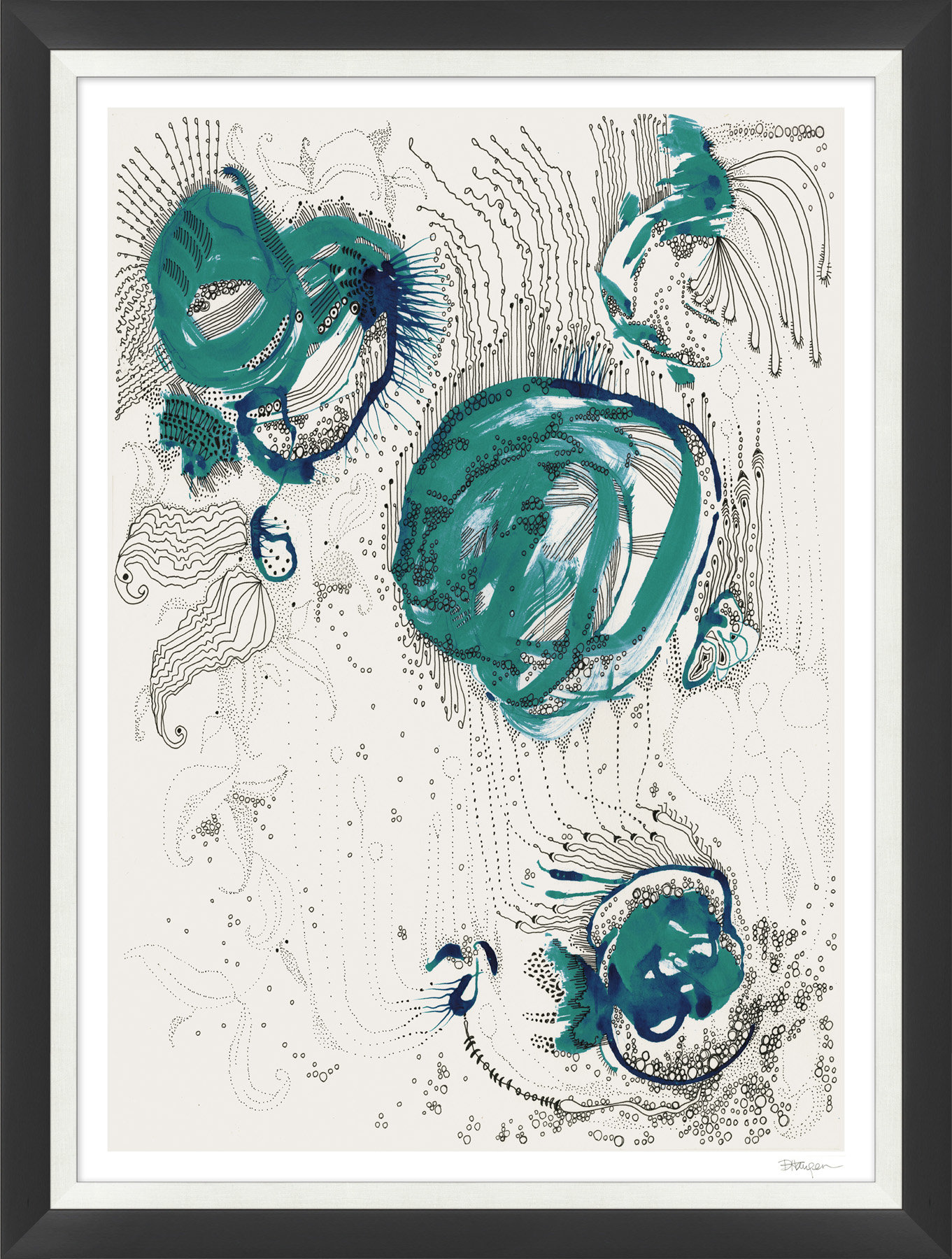 Wendover Art Group Bubbles Now - Picture Frame Painting on Paper ...