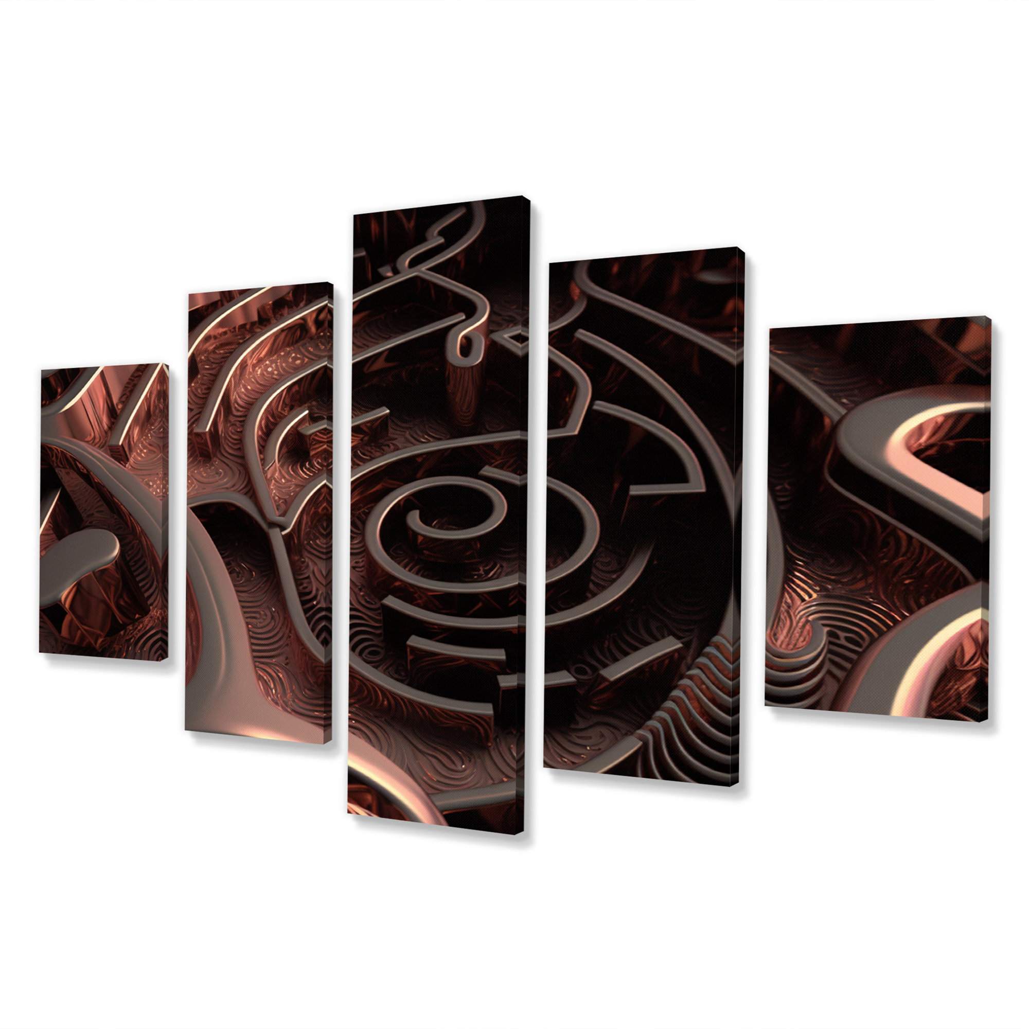 Design Art Futuristic Labyrinth Purple Maze Matrix - Modern Geometric ...