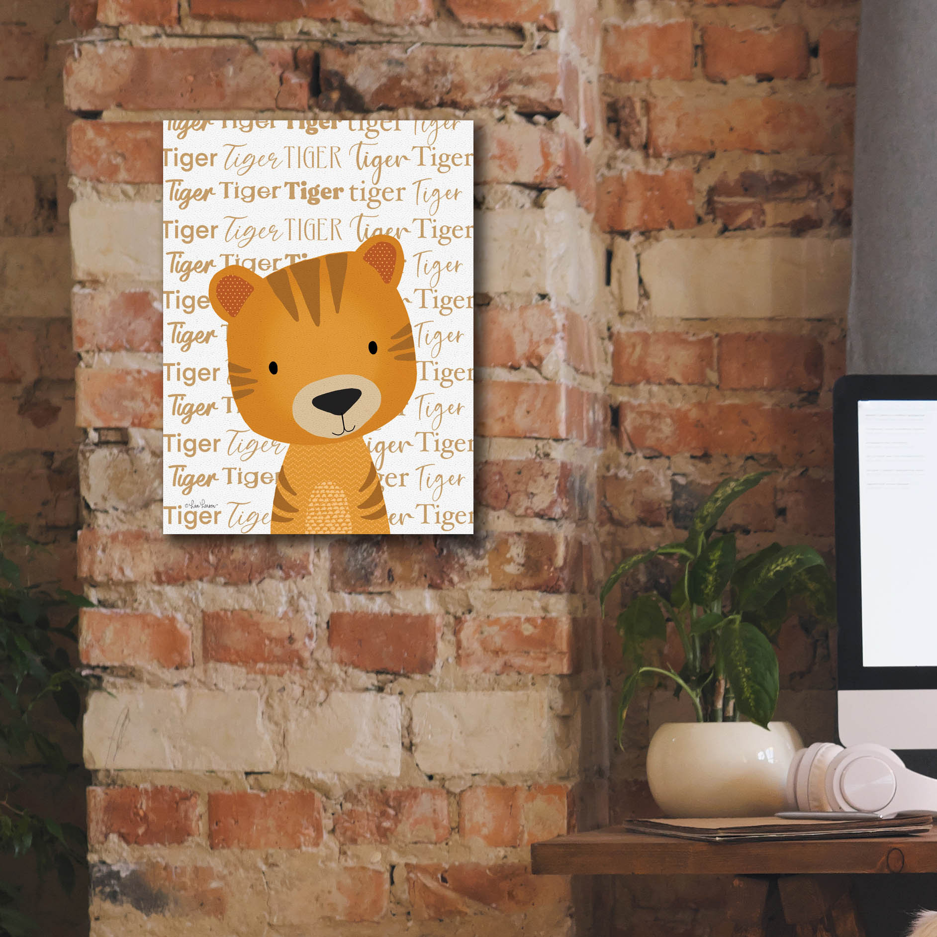 Indigo Safari " Baby Tiger " by Lisa Larson | Wayfair