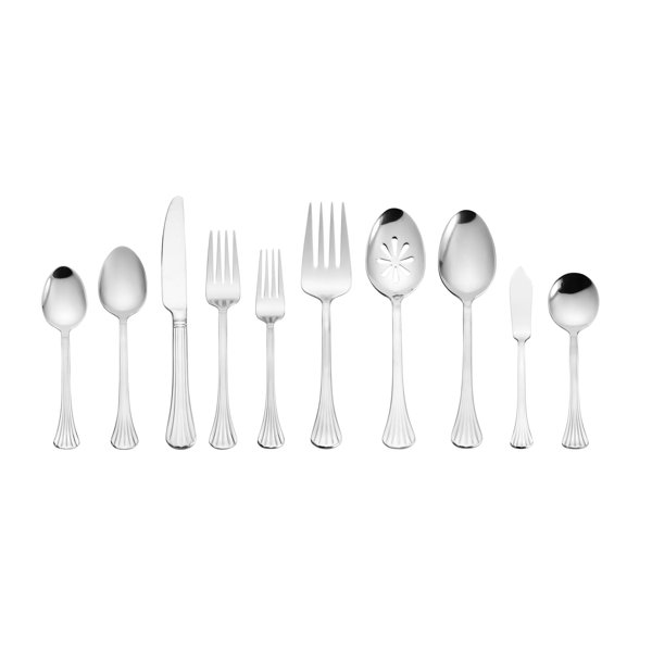 Pfaltzgraff Southport 45-Piece Stainless Steel Flatware Set & Reviews ...