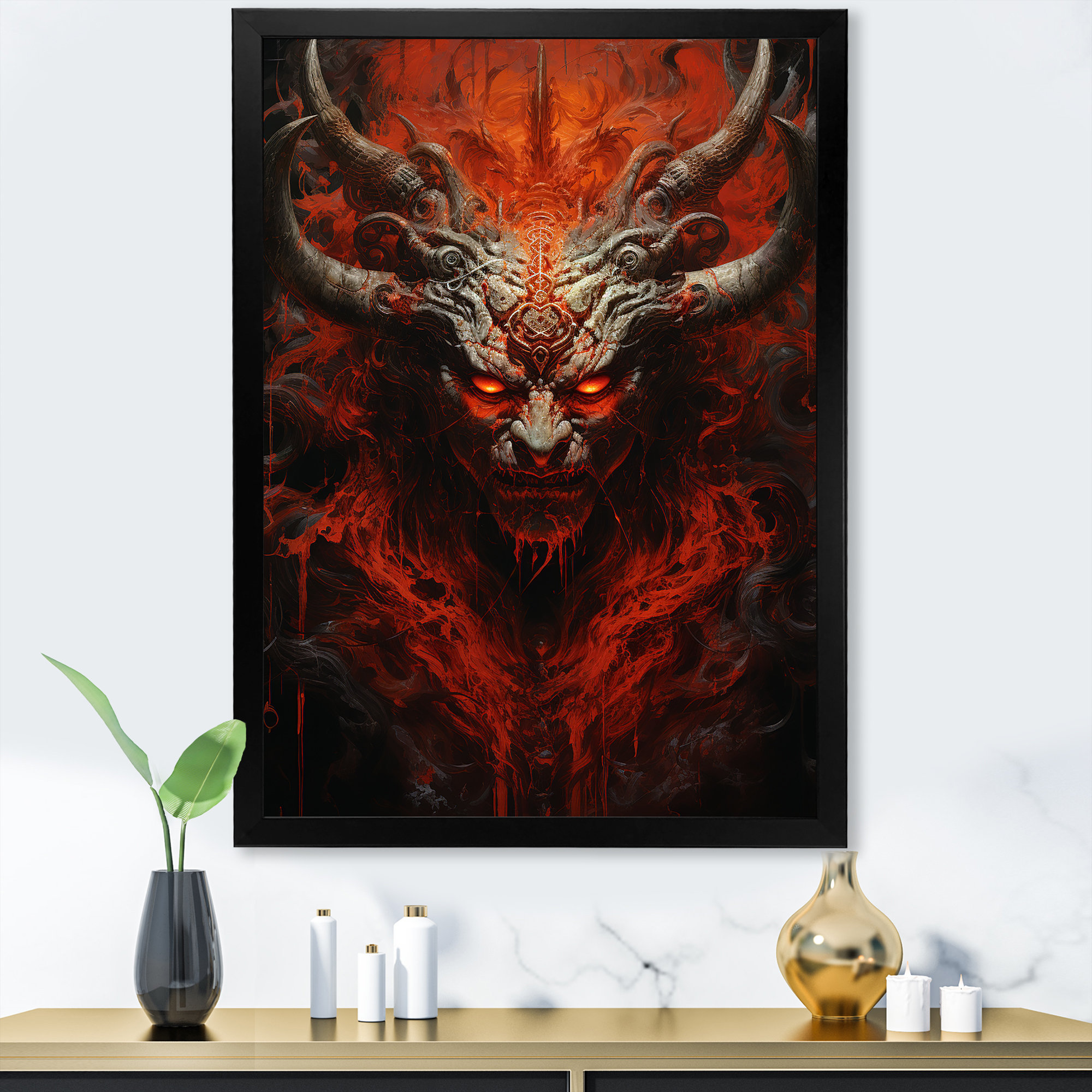 Dakota Fields Hinduism Asuras Demon Fiery Flame - Hinduisim Wall Art ...