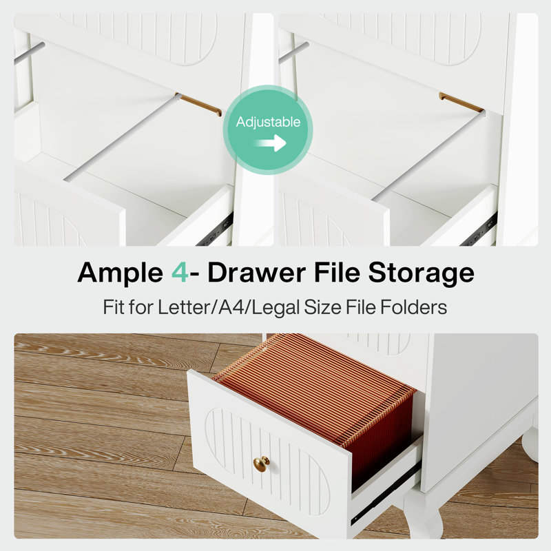 Lark Manor™ 4 Drawer Vertical Filing Cabinet | Wayfair