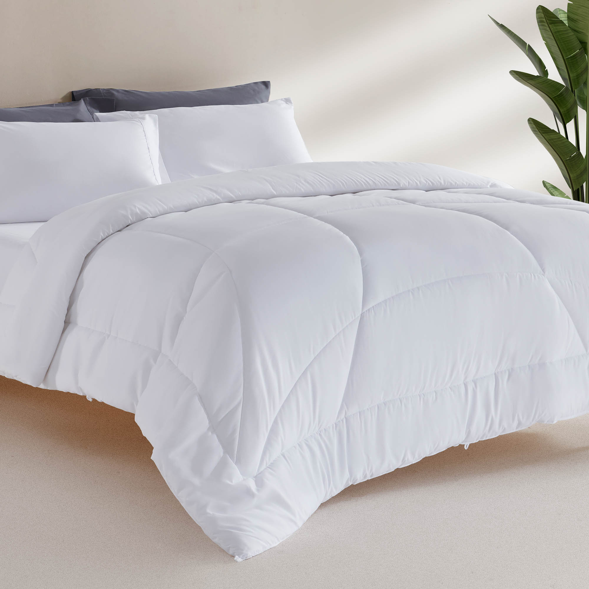 Sleep Zone Down Alternative Solid Quilted Comforter & Reviews | Wayfair