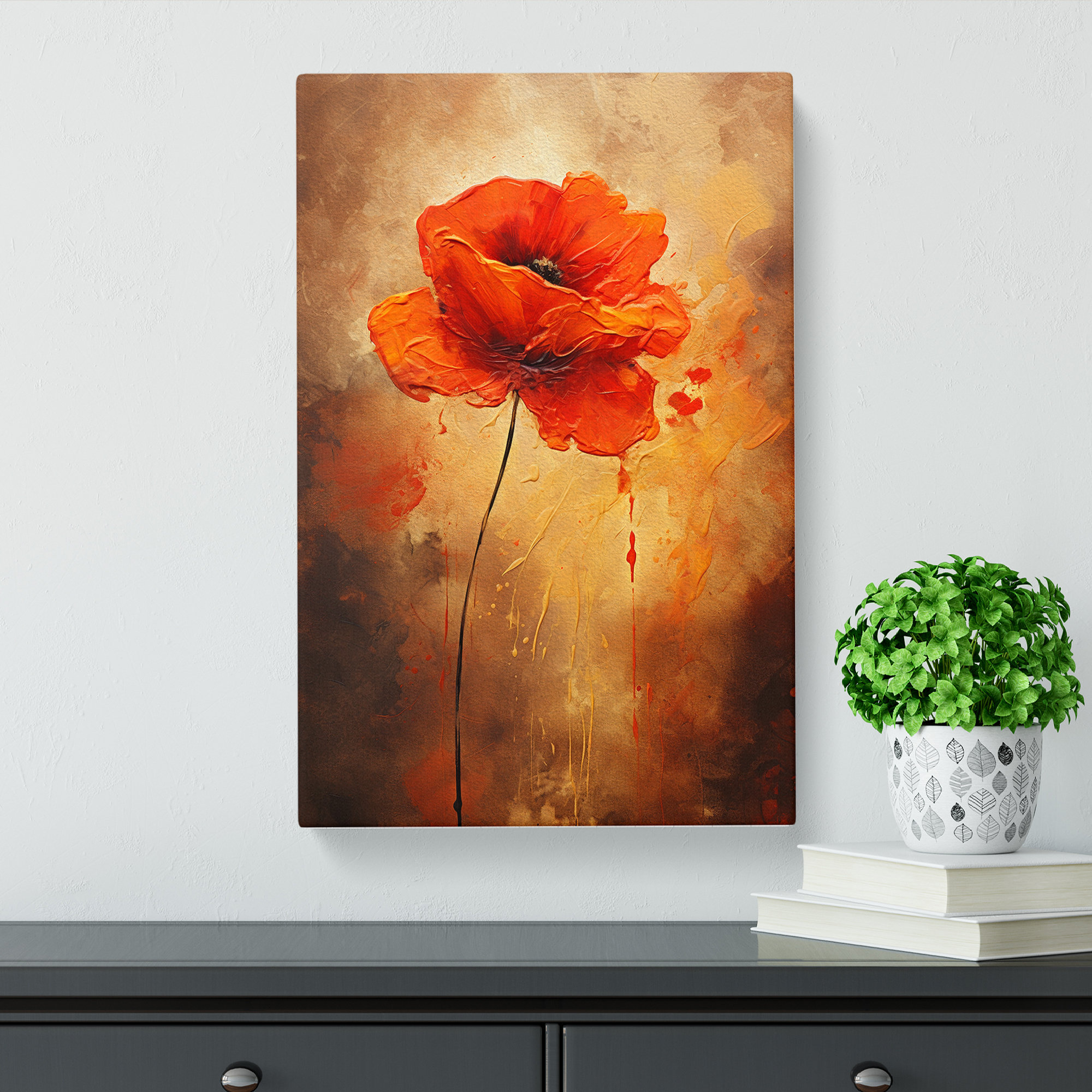Marlow Home Co. Poppy Flower Informel - No Frame Art Prints | Wayfair.co.uk