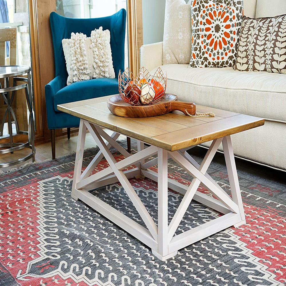 Gracie Oaks Bryland Oaks Nilesh Coastal Framhouse Coffee Table ...