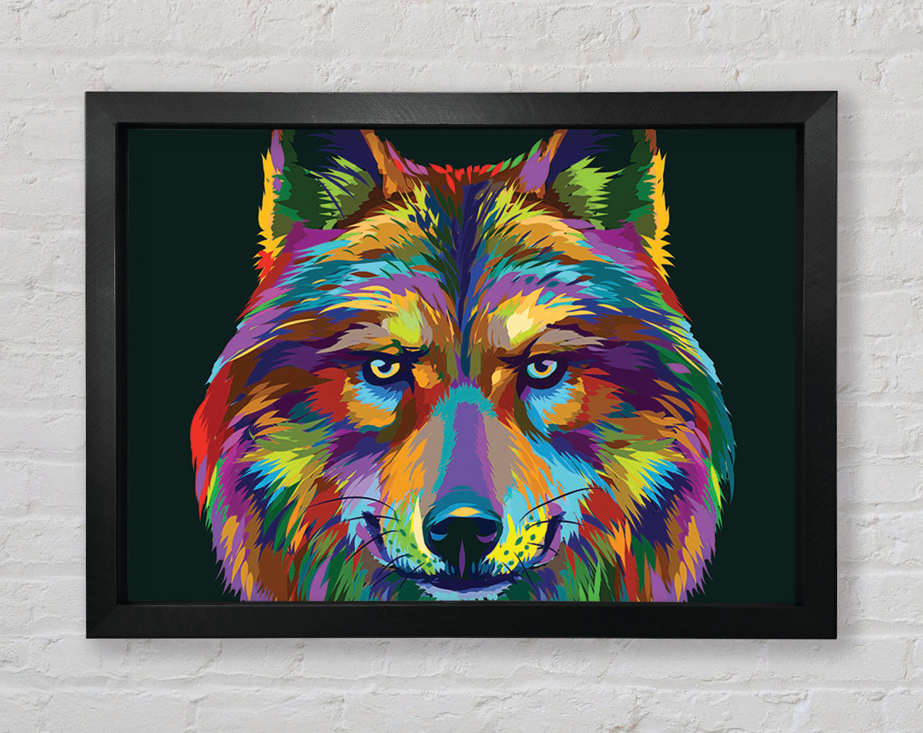 Union Rustic Stunning Wolf Head - Single Picture Frame Art Prints ...